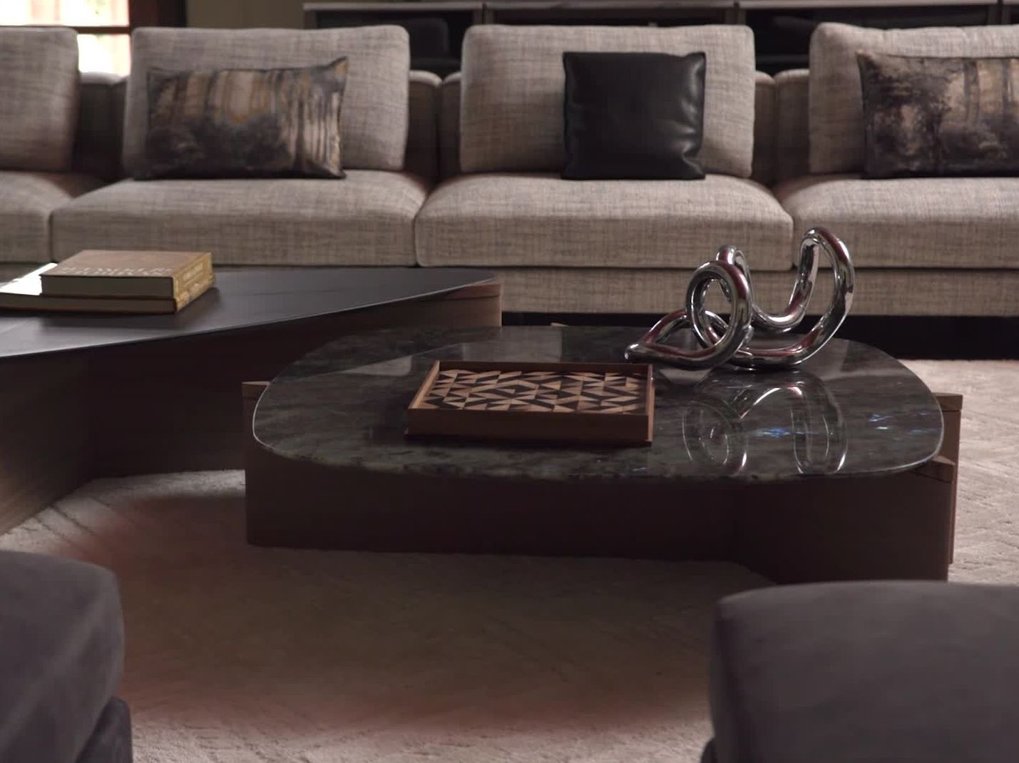 GRIFFE | Ash coffee table Low ash coffee table By Giorgetti