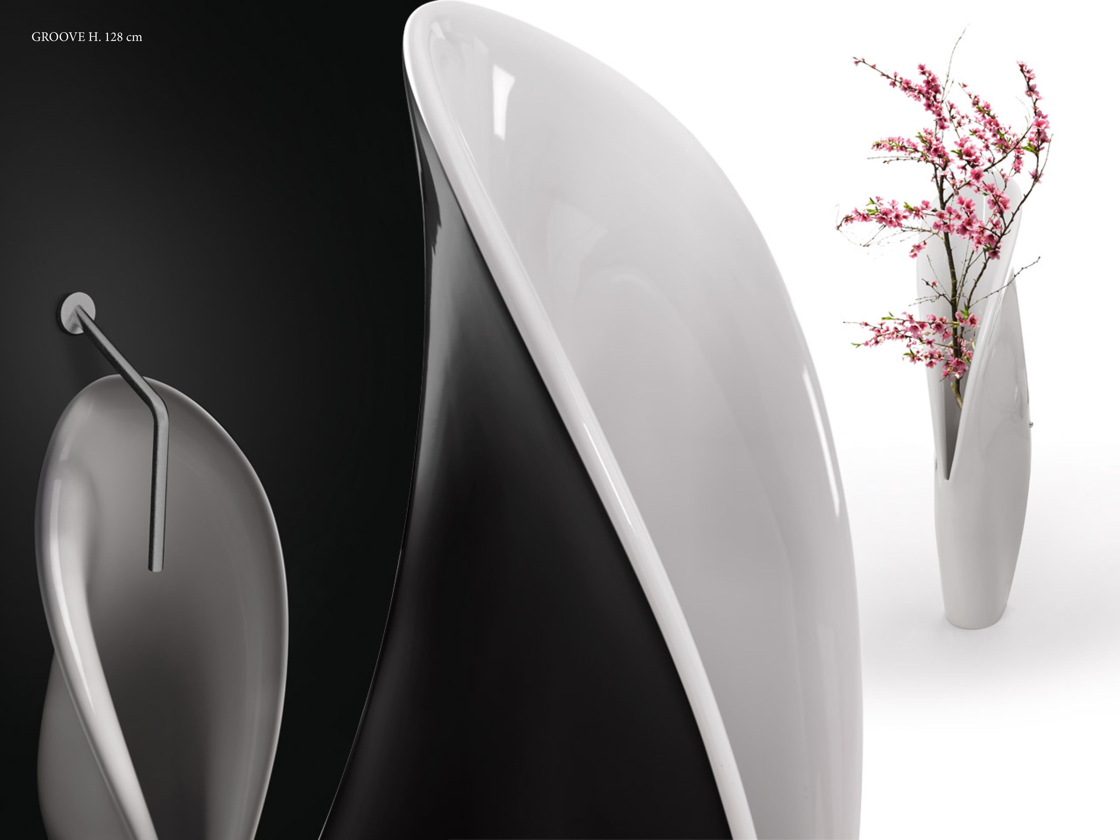 GROOVE Ceramic urinal / vase By Artwork Italian Heritage by Kerasan ...