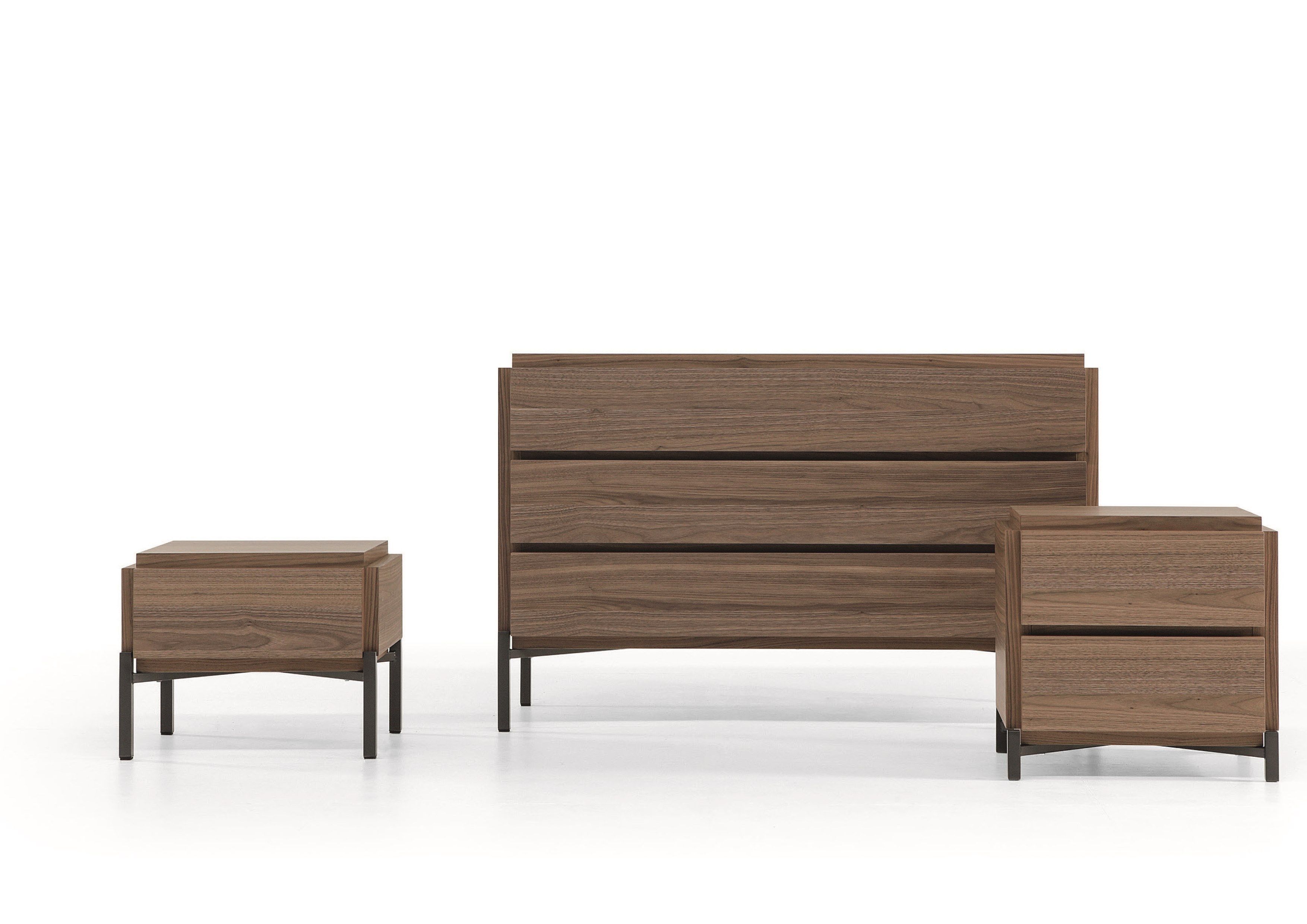 GROOVE Wooden bedside table with drawers By Bonaldo | design Mauro ...