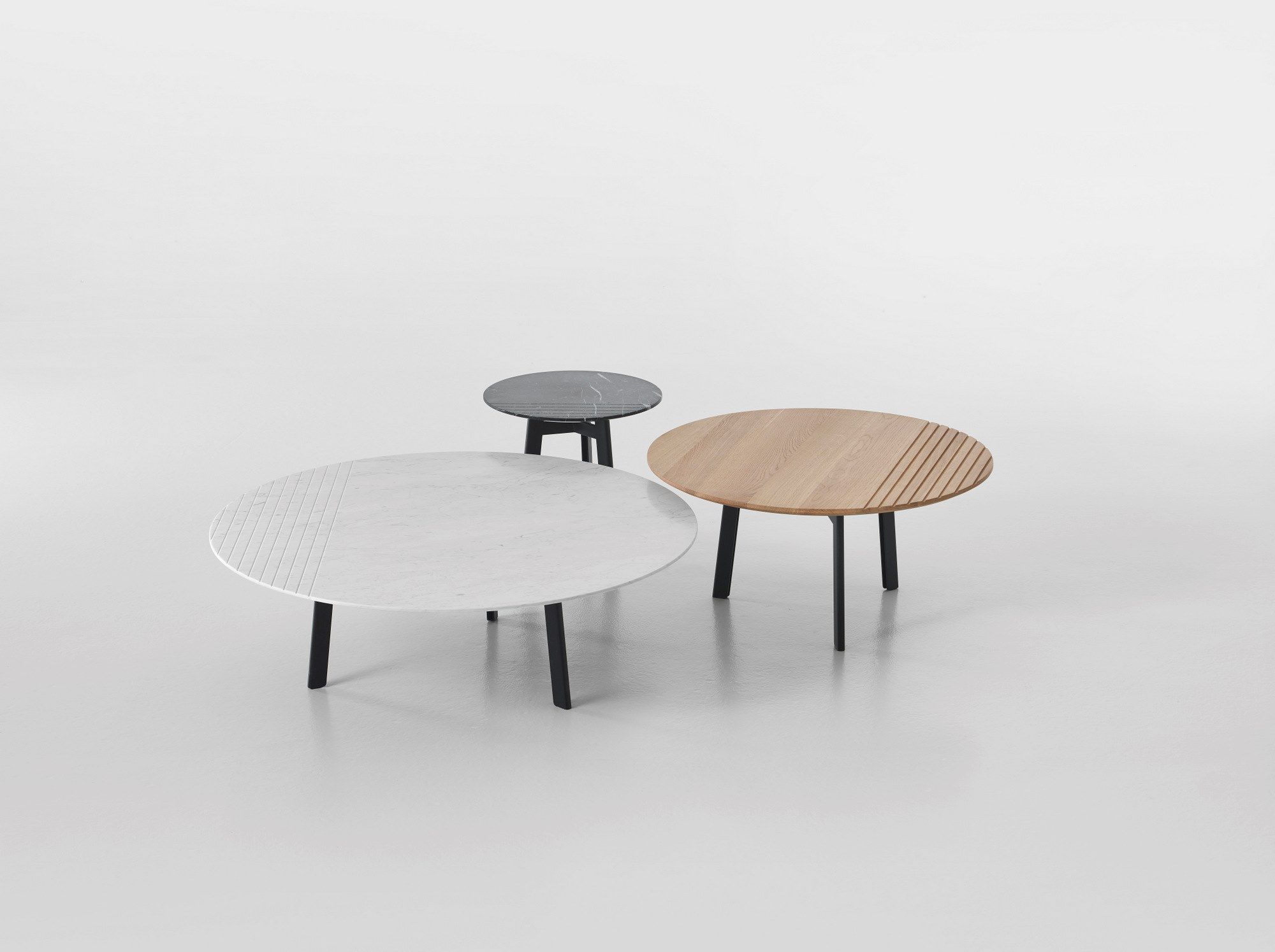 GROOVE | Coffee table Round marble coffee table By Vincent Sheppard ...