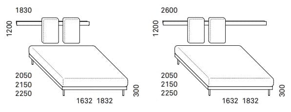 GROOVE RUN Aluminium single bed with upholstered headboard By Caccaro ...