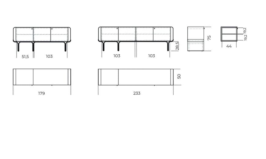 STAMI SIDEBOARD Sideboard By Gallotti&Radice