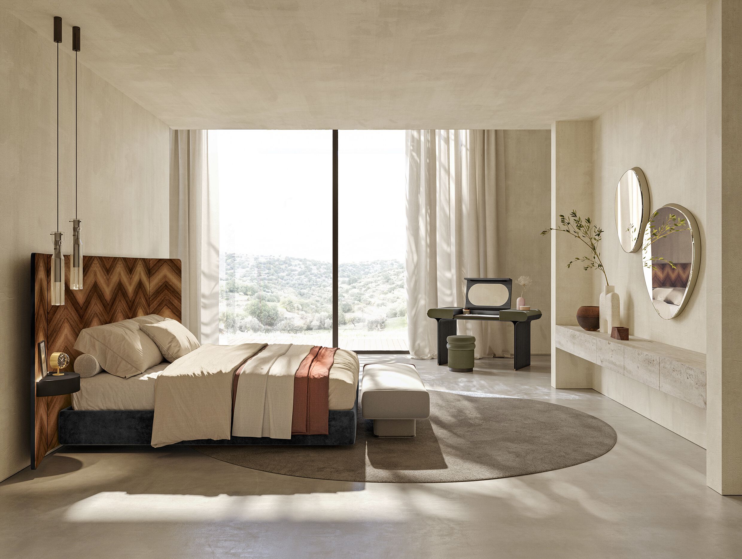 STAMI Desk and vanity desk By Gallotti&Radice | design Studiopepe