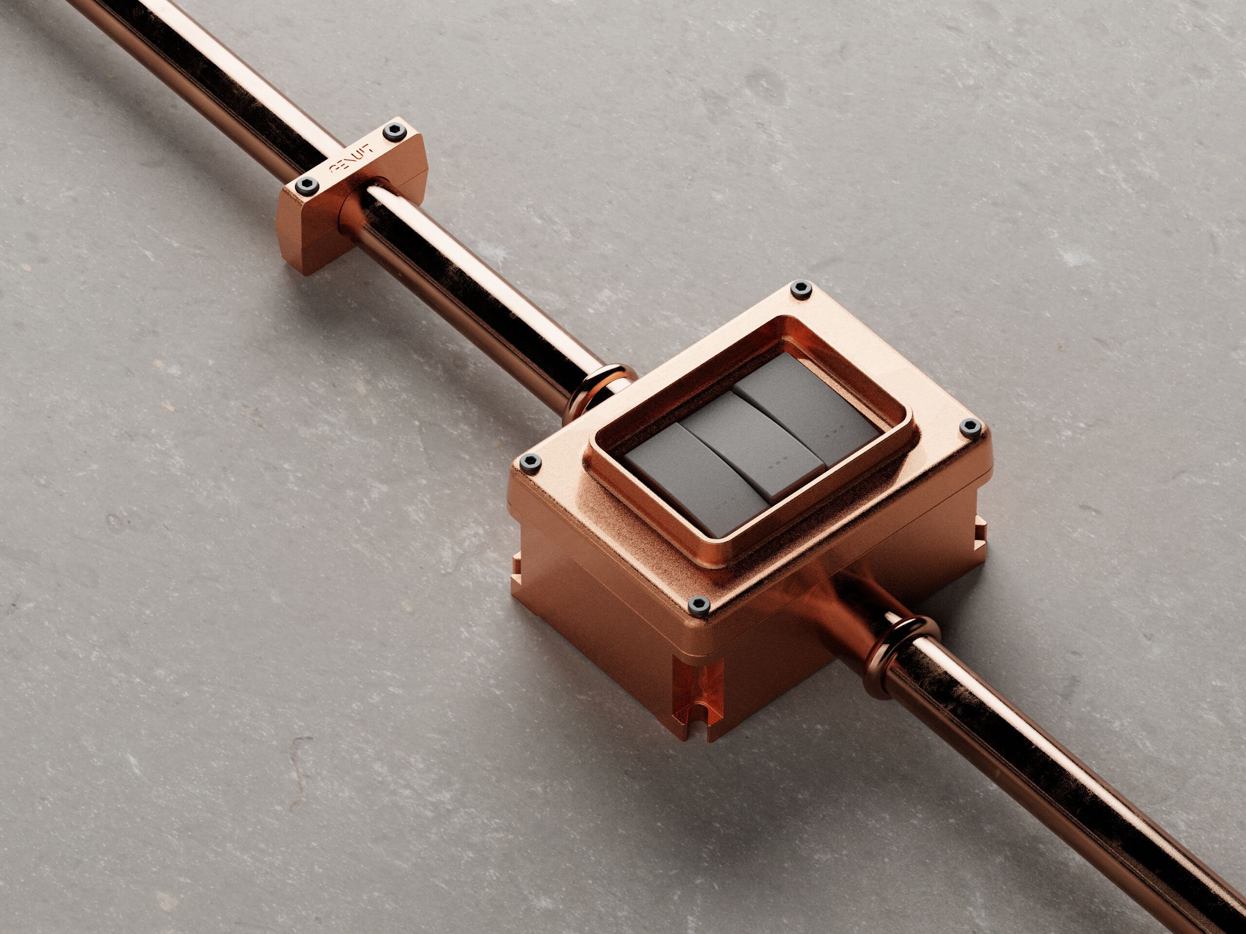WALLBOX COPPER Electrical box By Genuit
