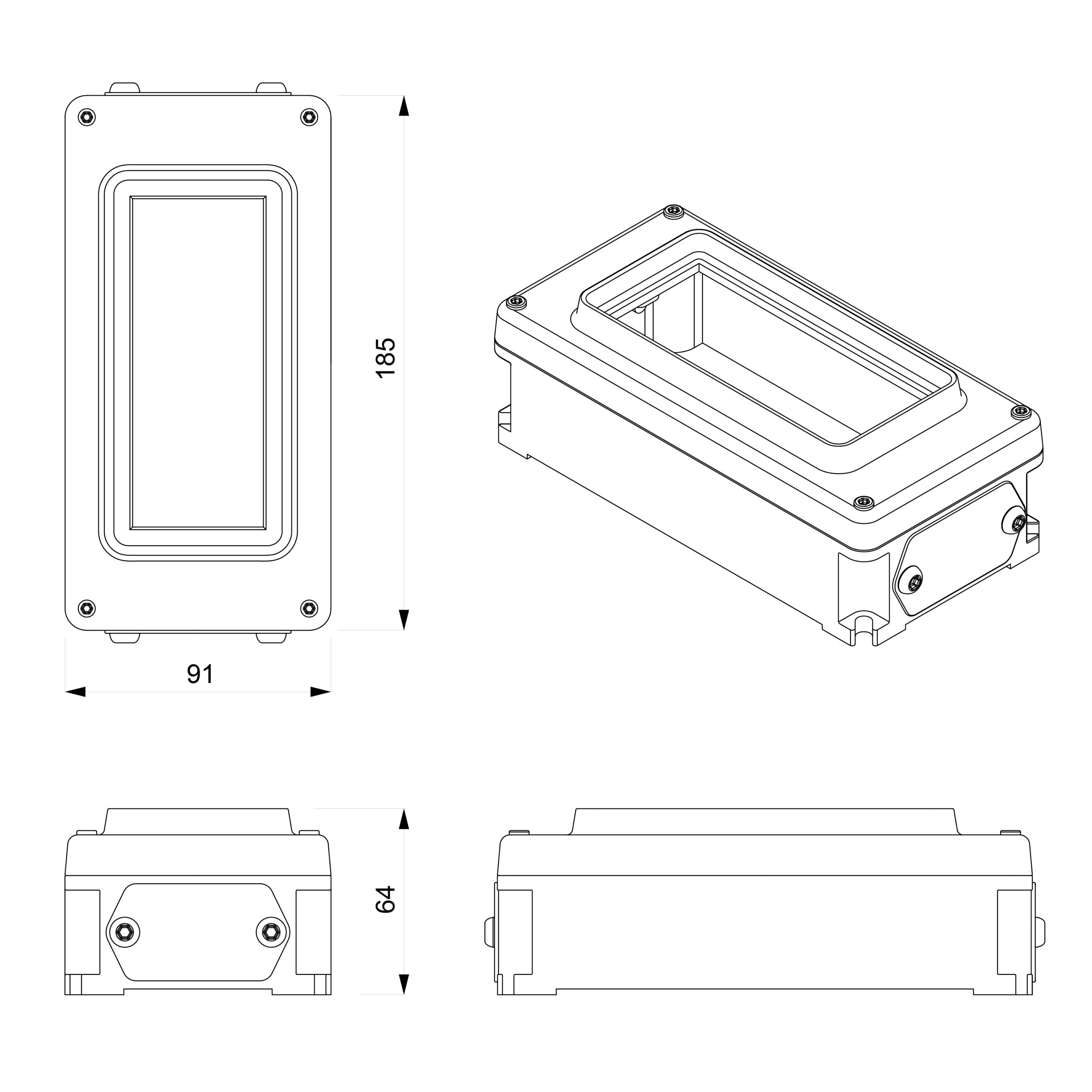 WALLBOX COPPER Electrical box By Genuit