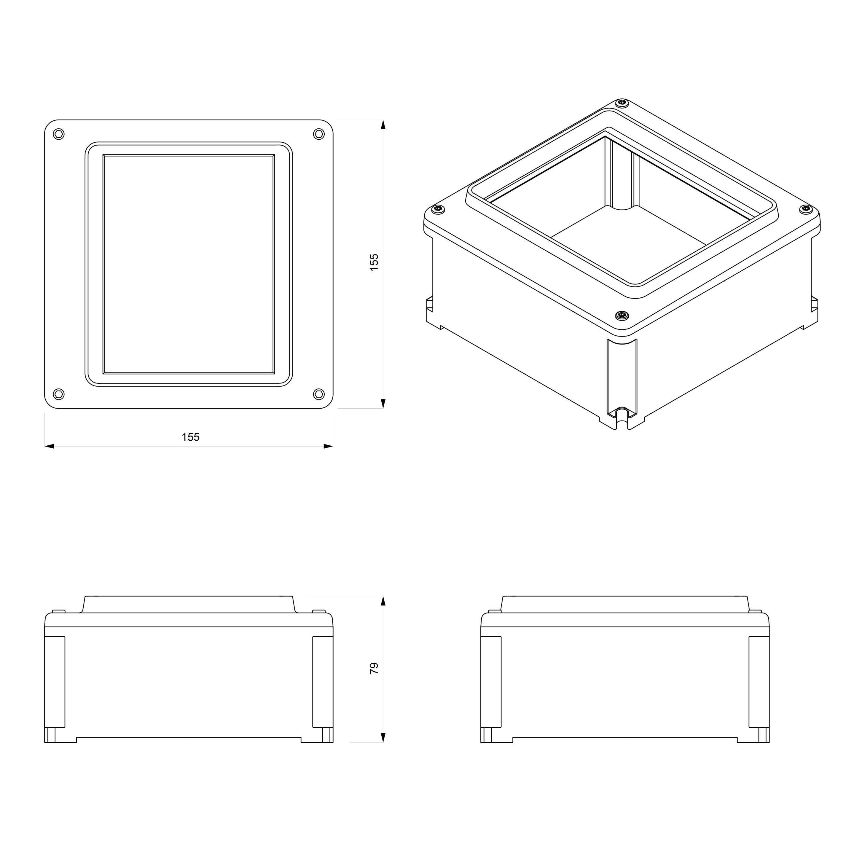 WALLBOX COPPER Electrical box By Genuit