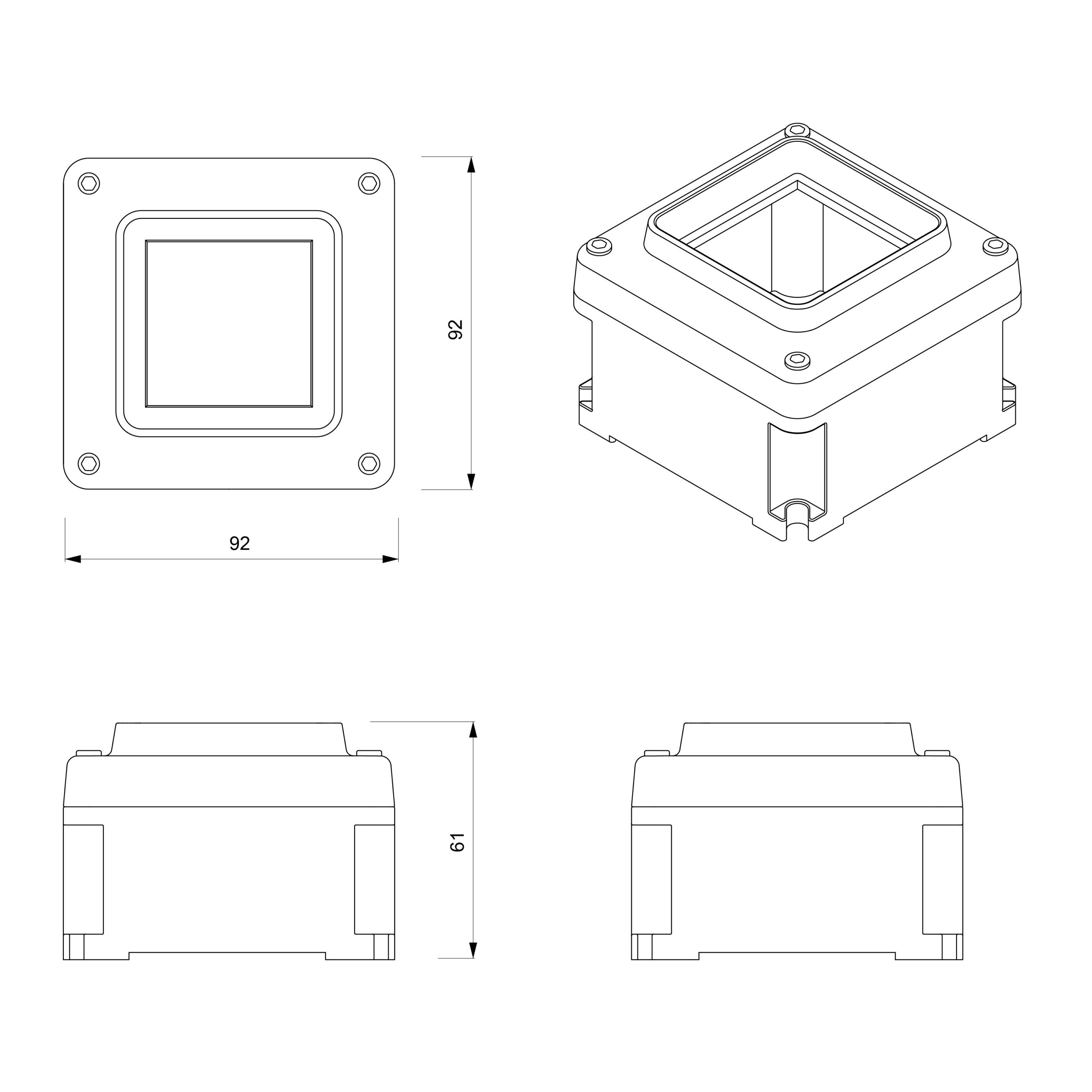 WALLBOX CORTEN Cassetta per impianto elettrico By Genuit