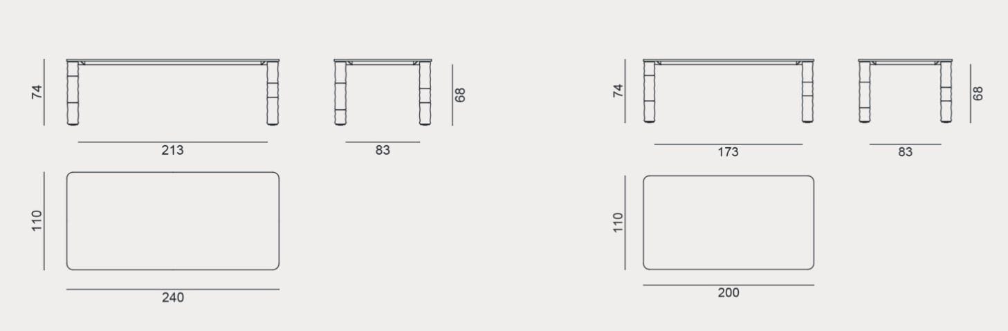 BRICK Table By Gervasoni