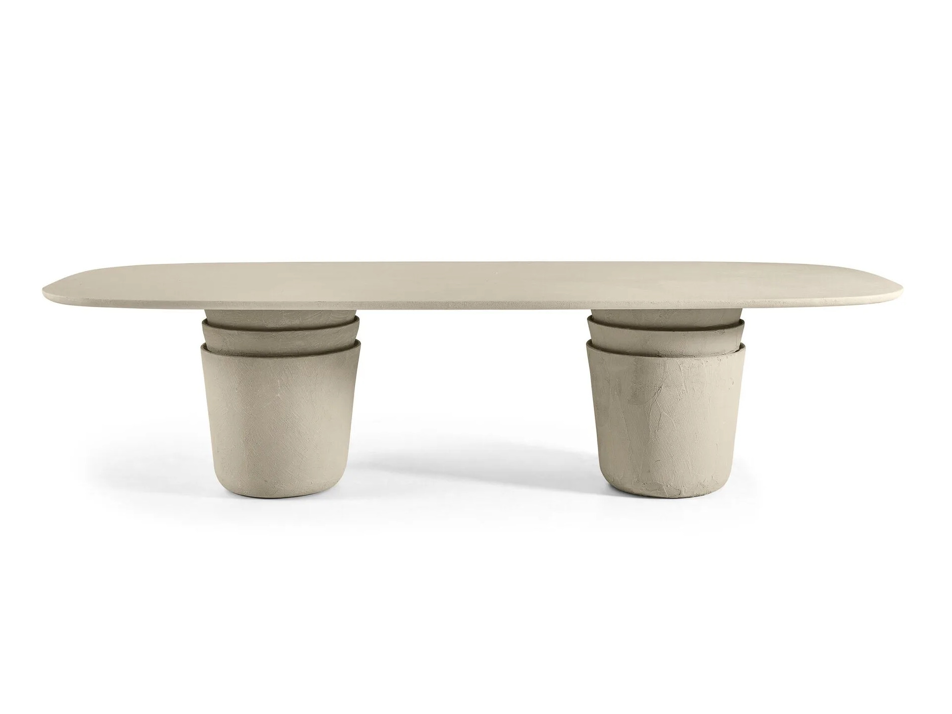 KASANE 31 Clay garden table By Gervasoni | design Nendo