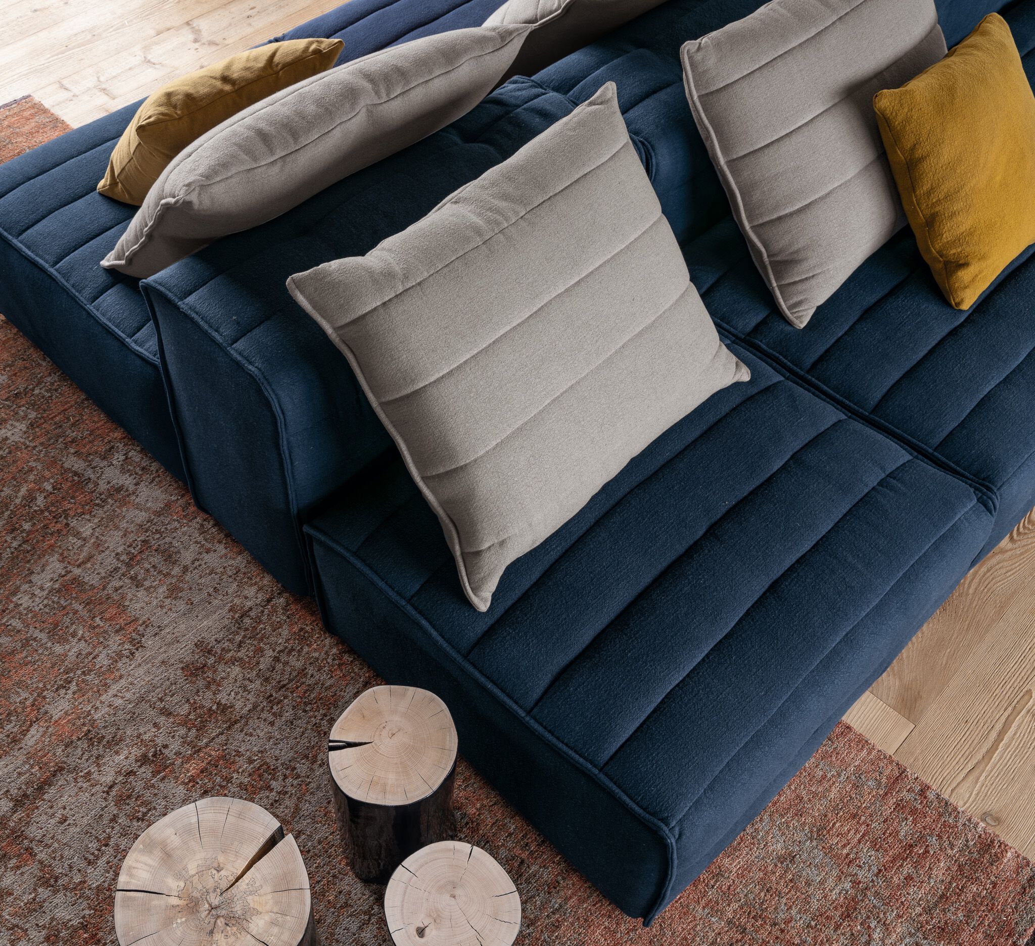 SAMET D Double-sided modular fabric sofa By Gervasoni