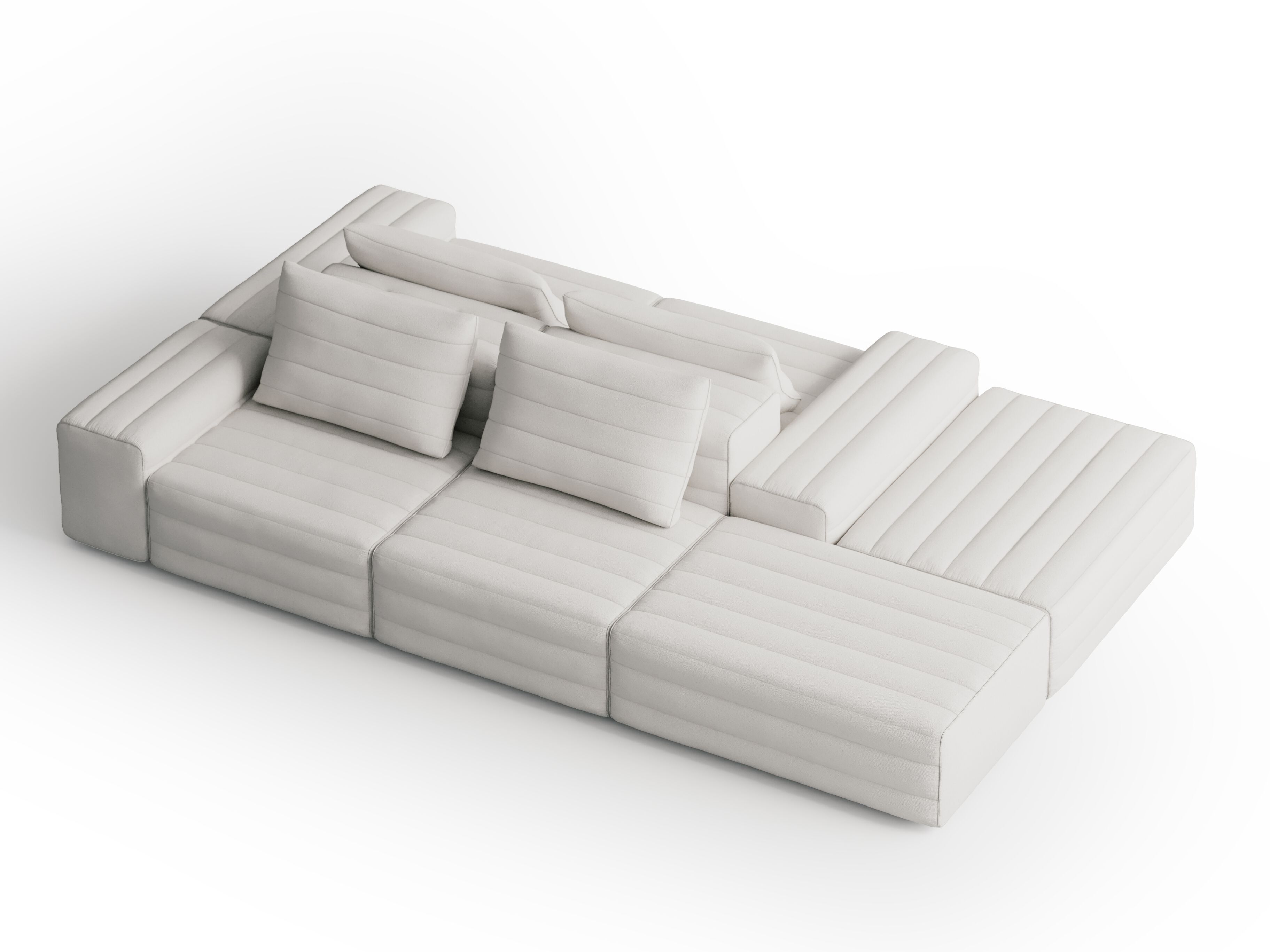 SAMET F Double-sided modular fabric sofa By Gervasoni