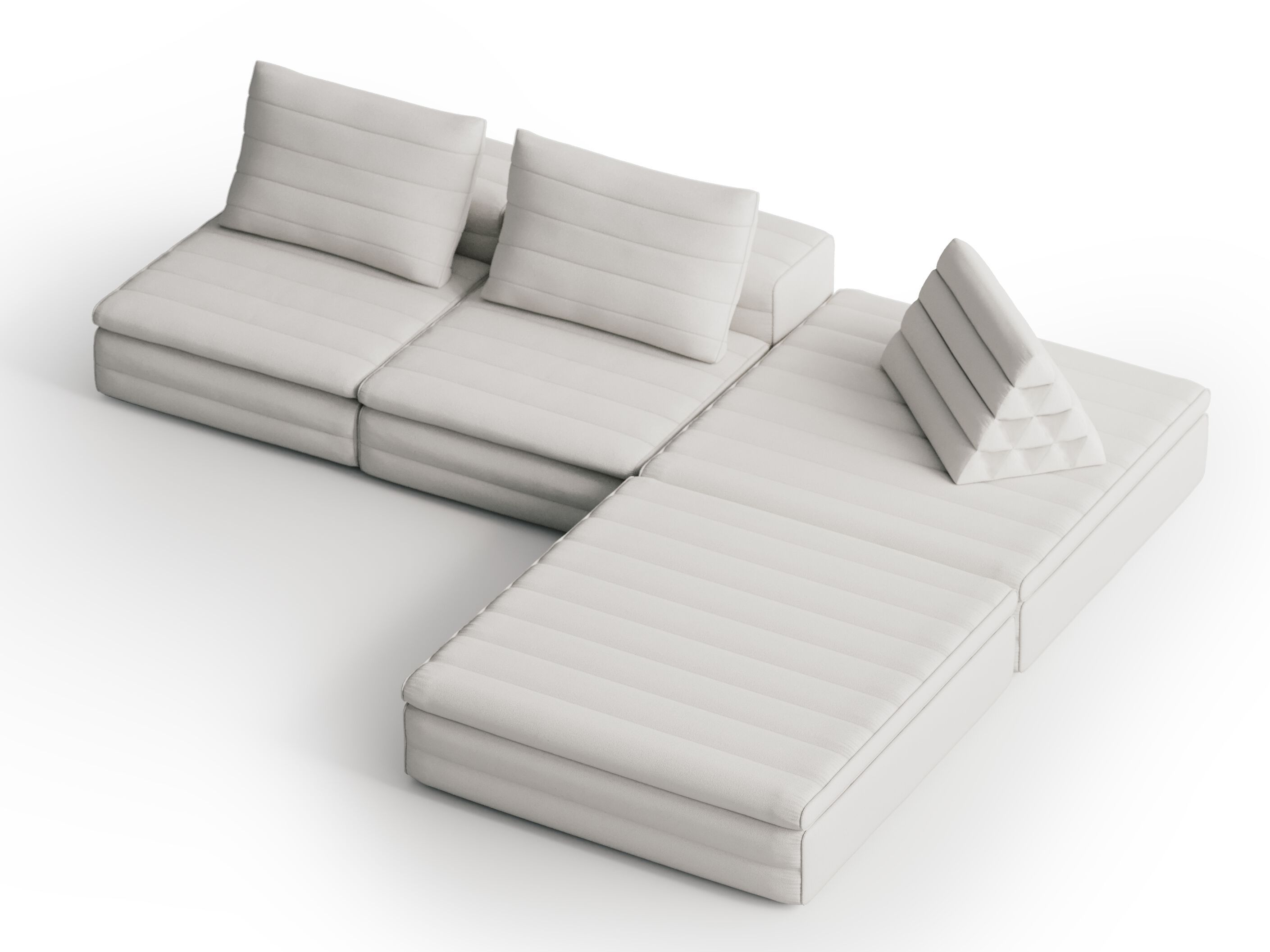 SAMET LOW C Modular fabric sofa By Gervasoni