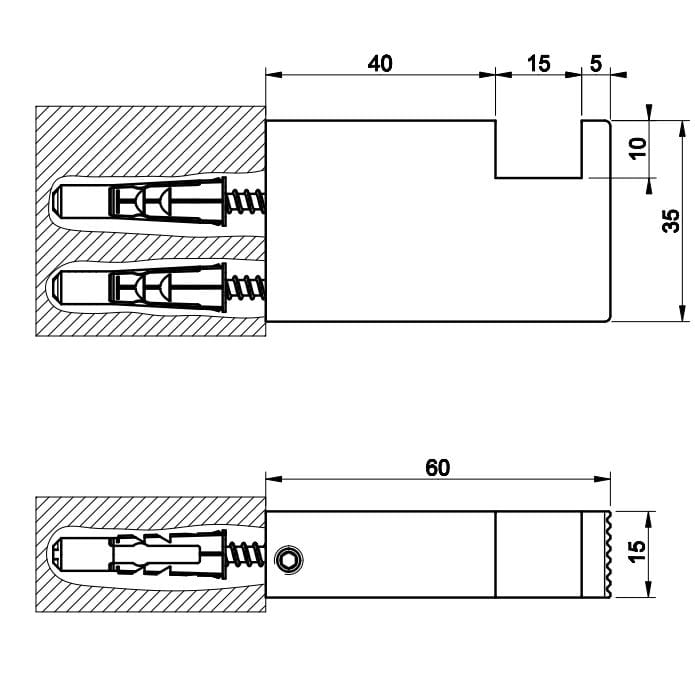 INVERSO RIGATO Towel rack By Gessi