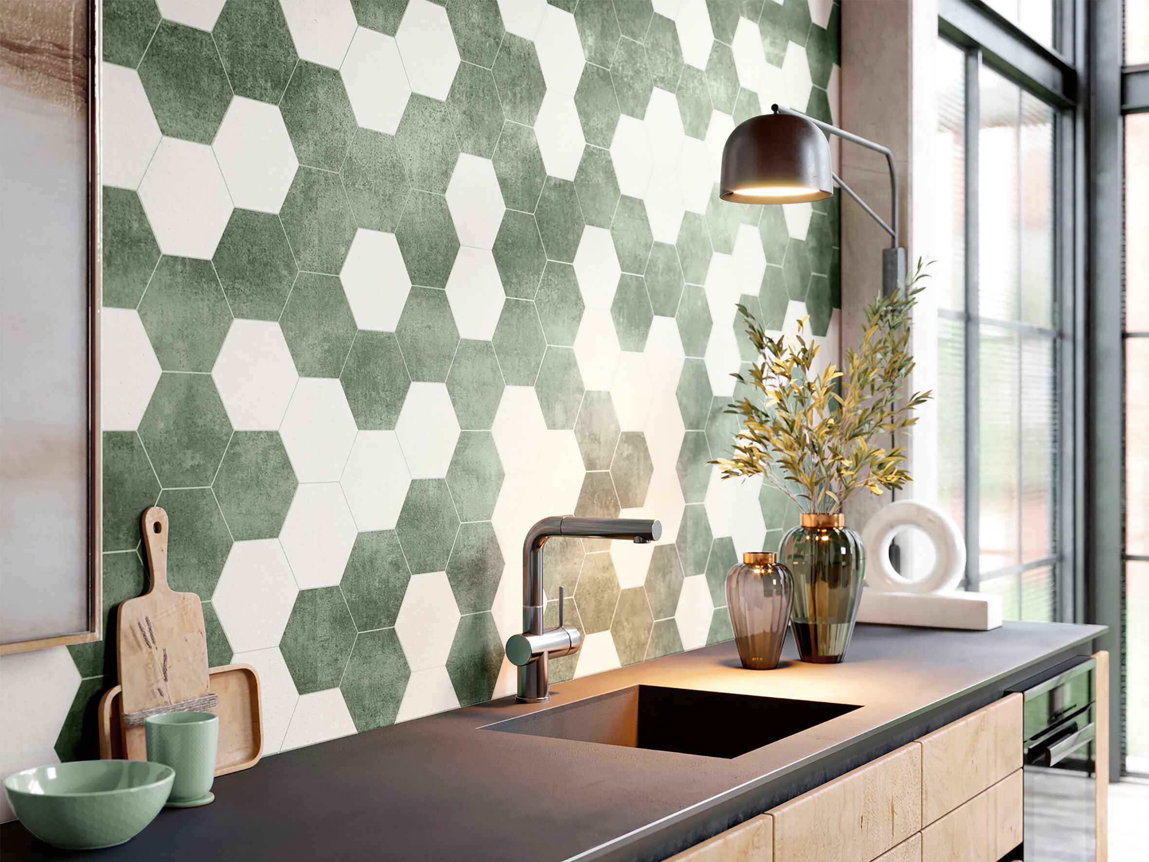 KREA Porcelain stoneware wall/floor tiles By Gigacer