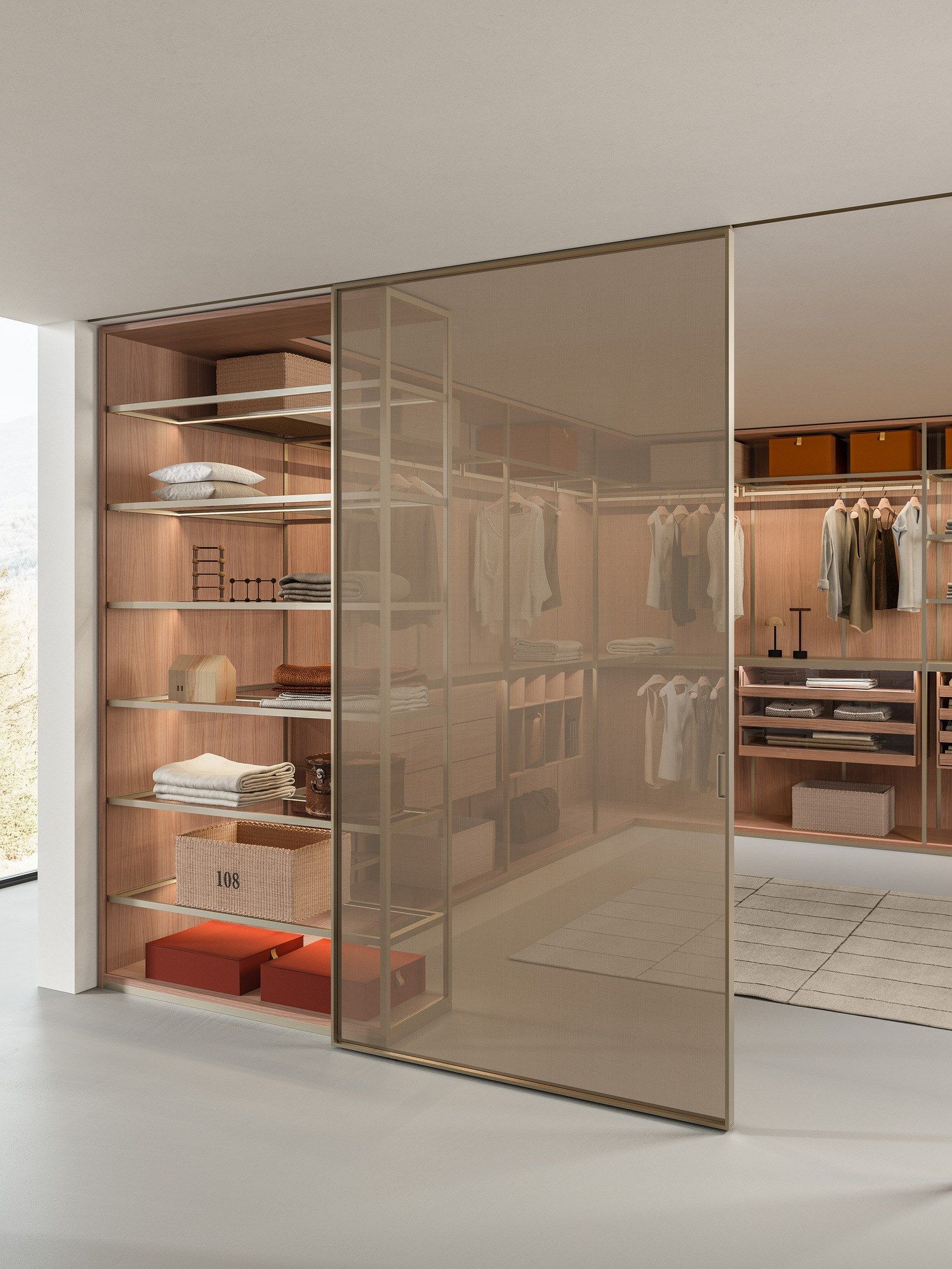 GLIDE MIRU movable wall By Porro design Iaco Design Studio, Piero Lissoni