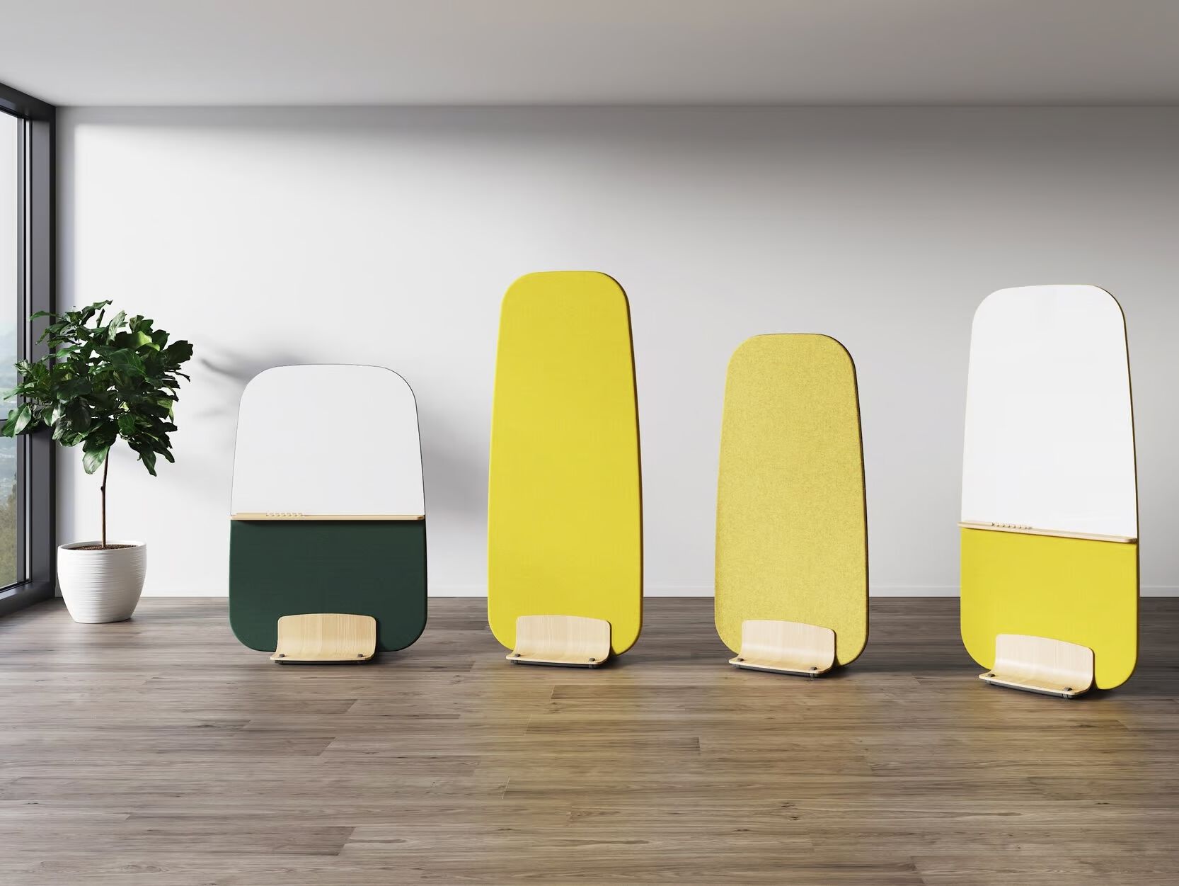 SILUETT floor screen Freestanding office screen By Glimakra of Sweden
