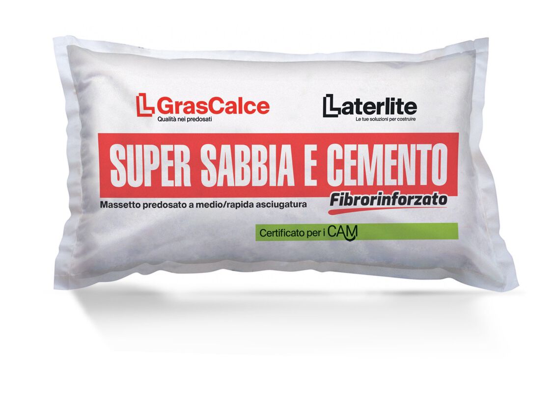 GRASCALCE SUPER SABBIA E CEMENTO FIBRORINFORZATO Chape et sous-couche ...