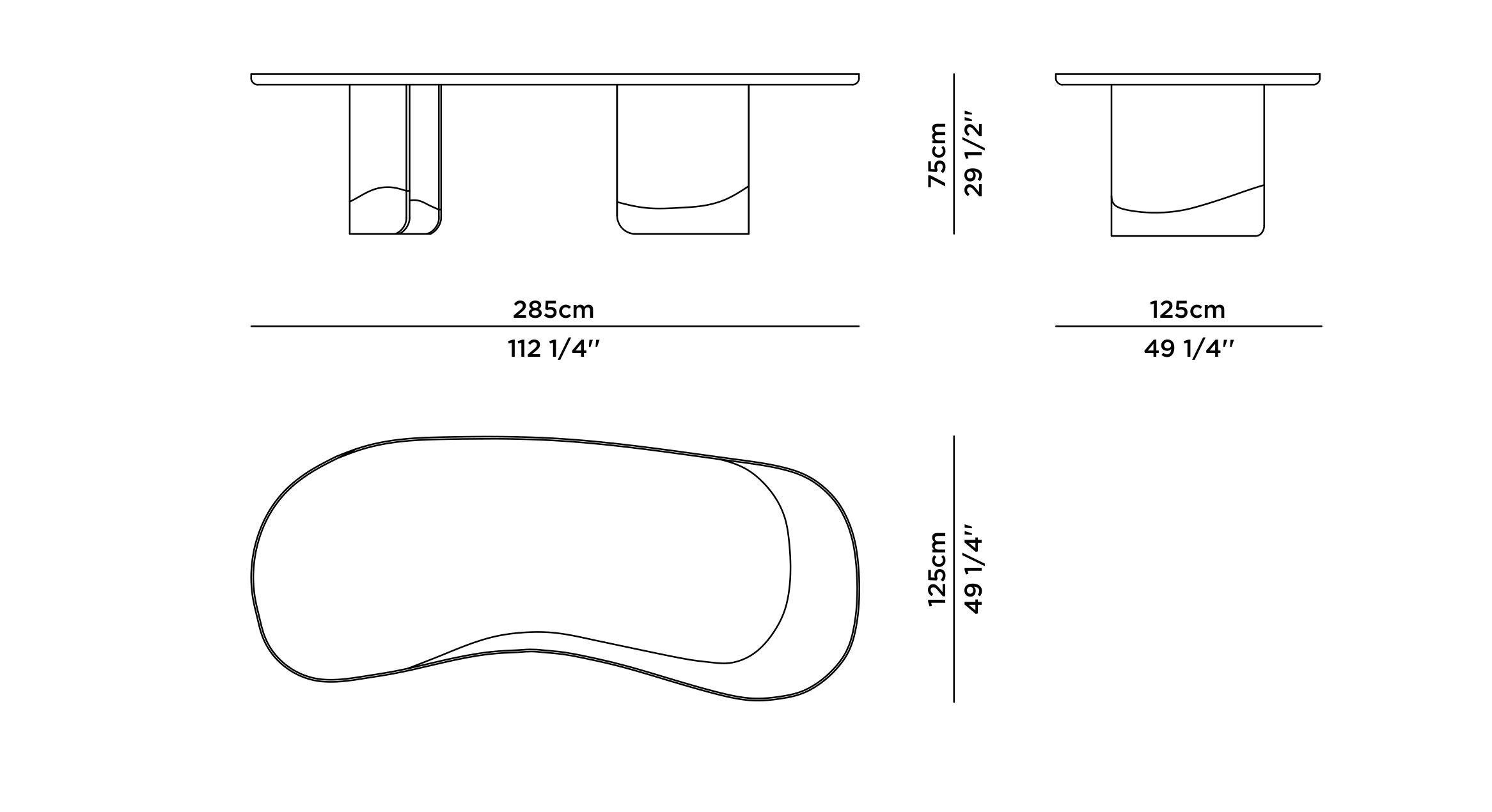 ARMONA Wood veneer dining table By Greenapple