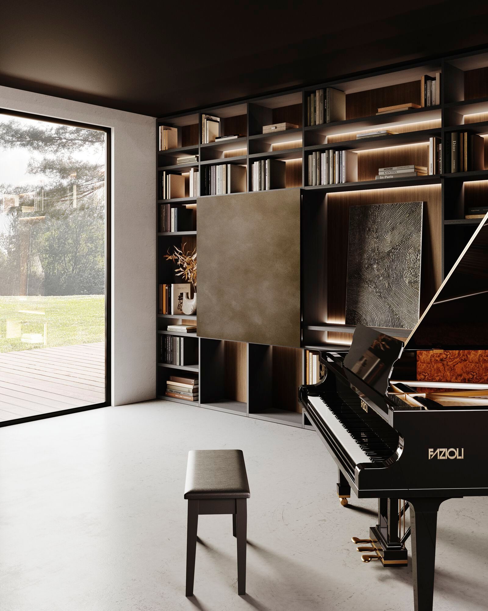 HOUSE OF PIANO Bookcase By Guzzini & Fontana