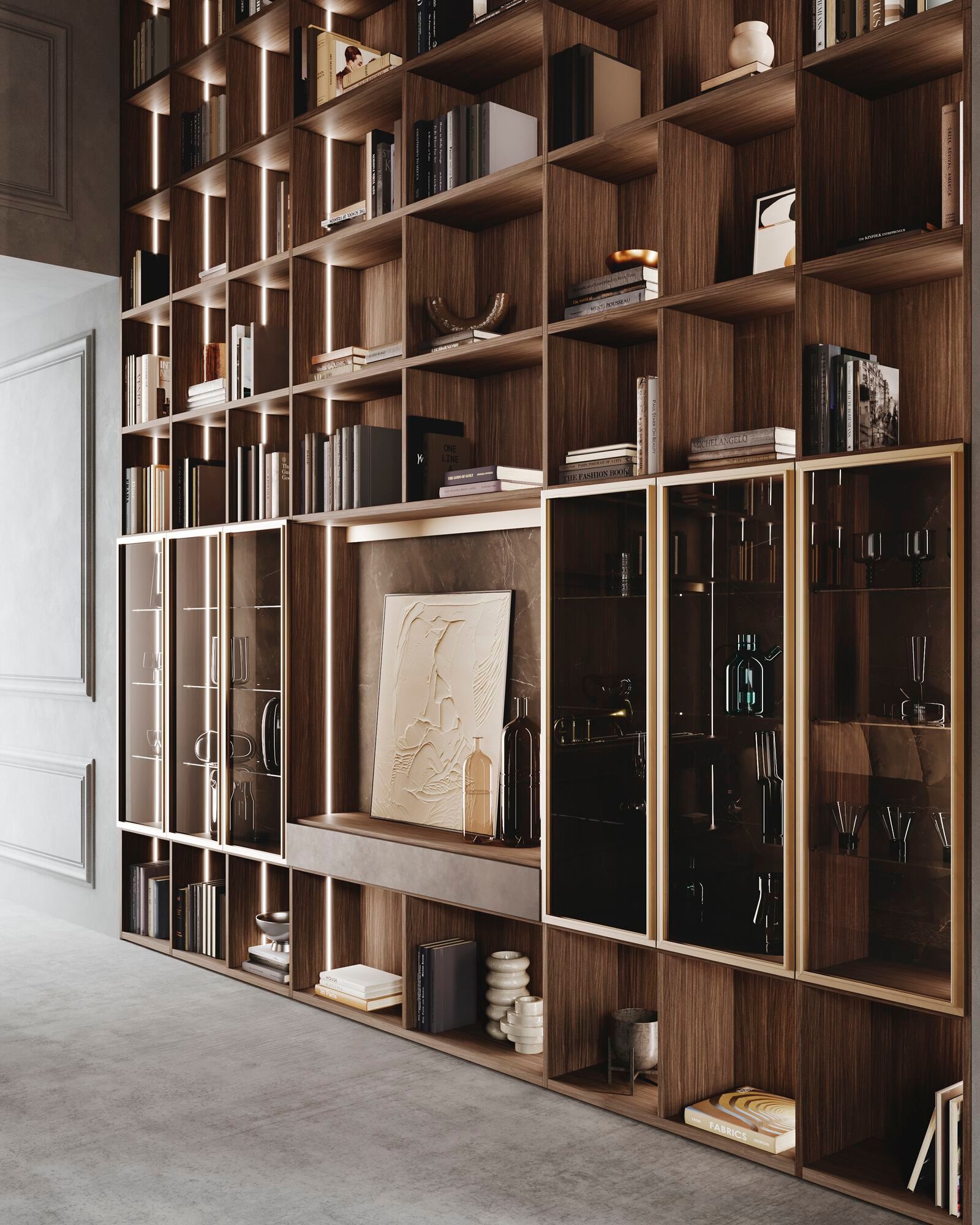 HOUSE OF TROMBONES Bookcase By Guzzini & Fontana