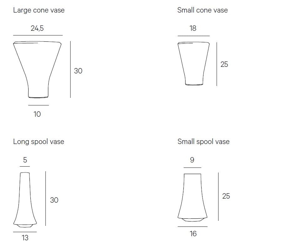 H | Vase H Collection By Henge design Massimo Castagna