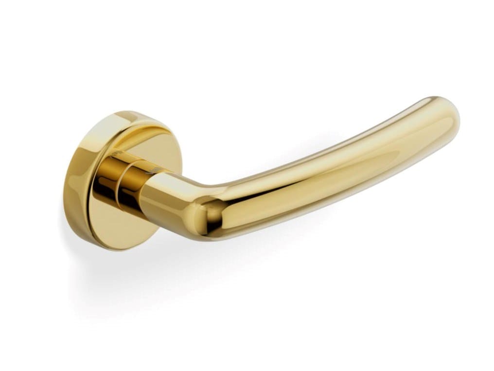 H 163 SARISSA | VALLI - LAB Brass door handle on rose By Valli