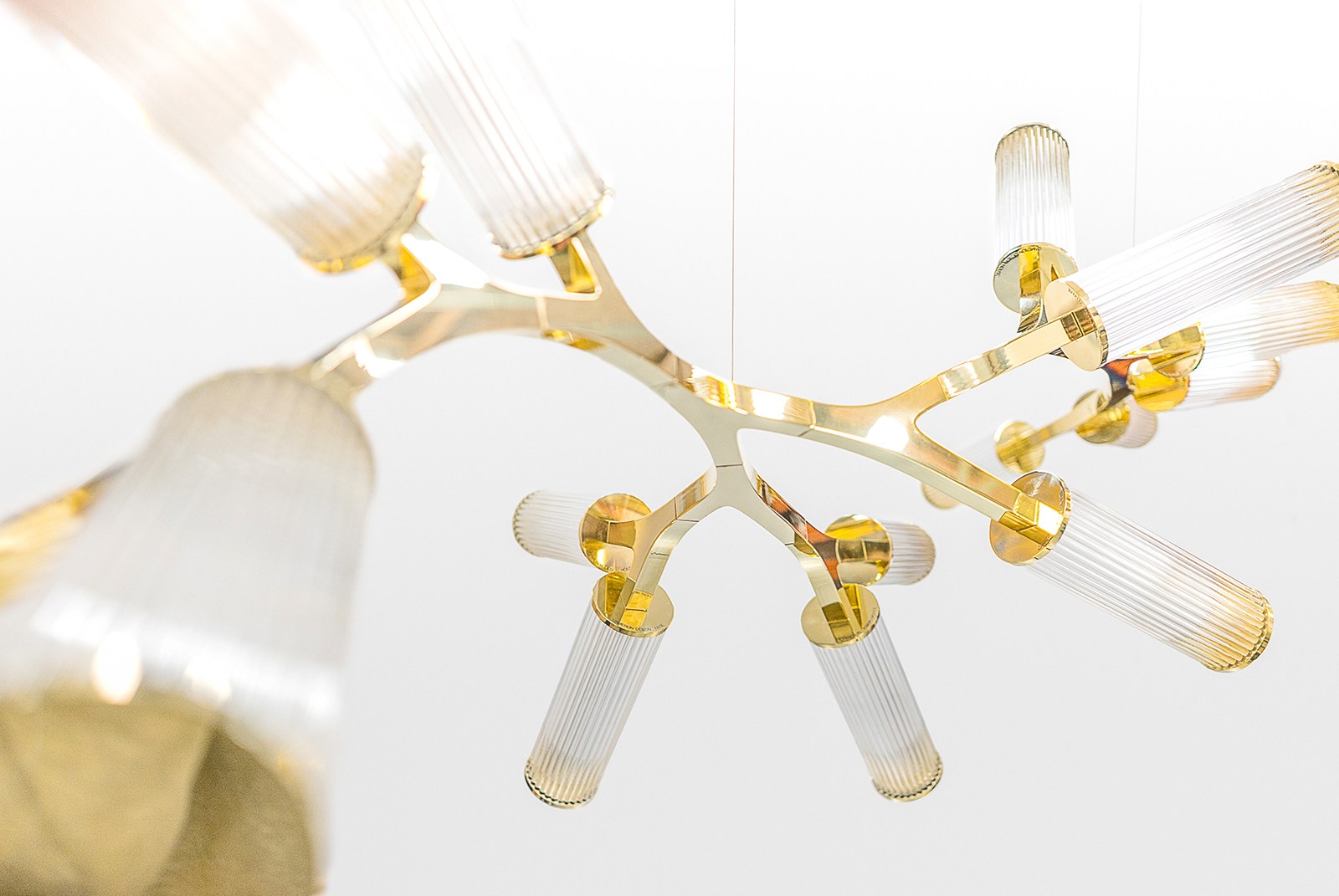 Direct light brass pendant lamp HAARA TEN By Cameron Design House