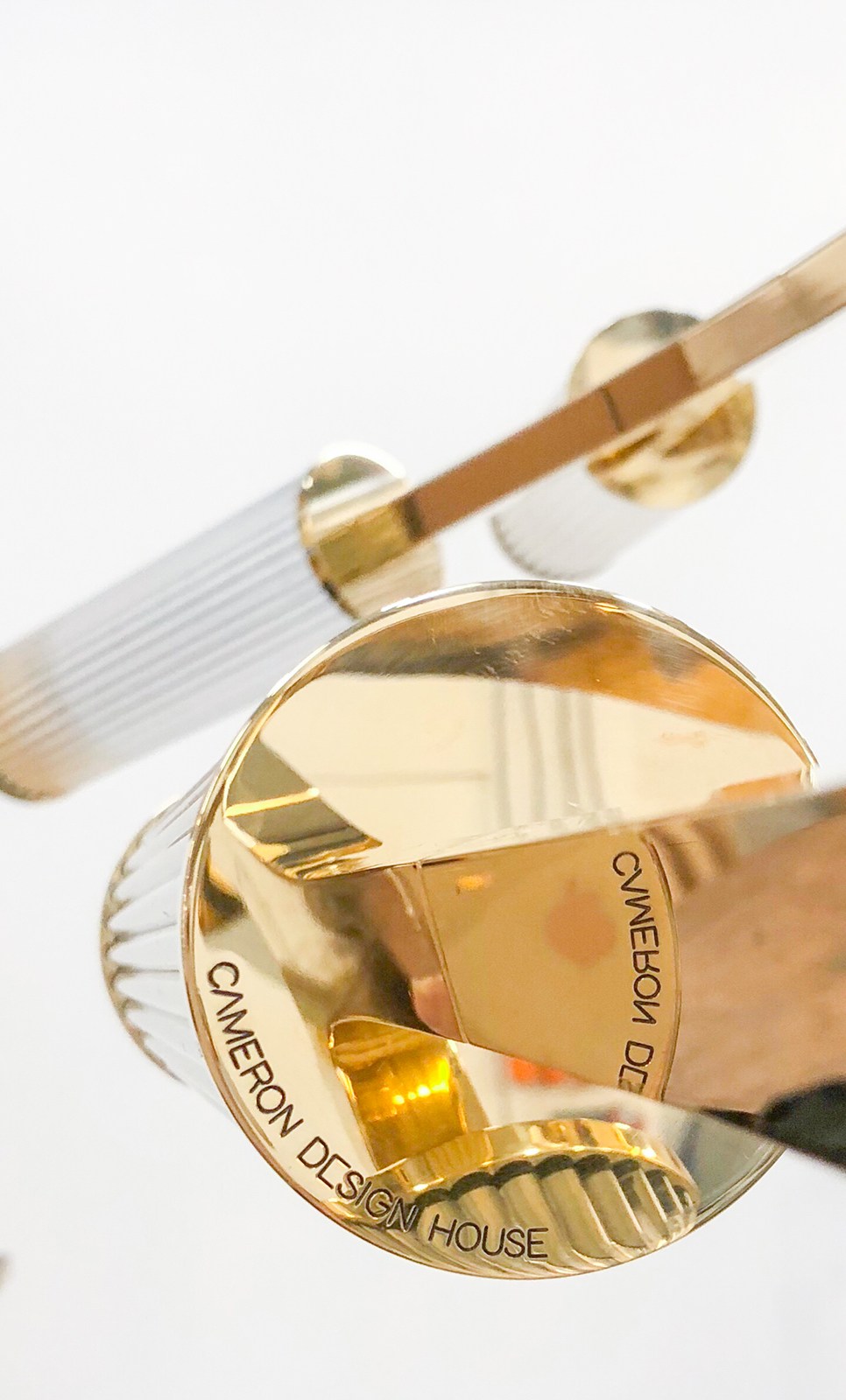 Direct light brass pendant lamp HAARA TEN By Cameron Design House