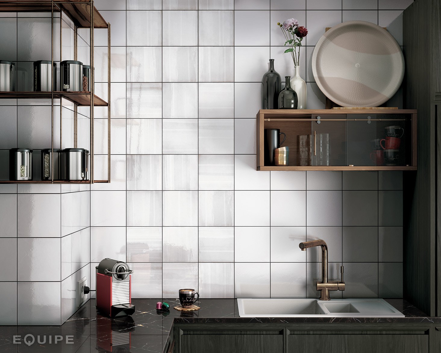 White-paste wall tiles HABITAT By EQUIPE CERAMICAS