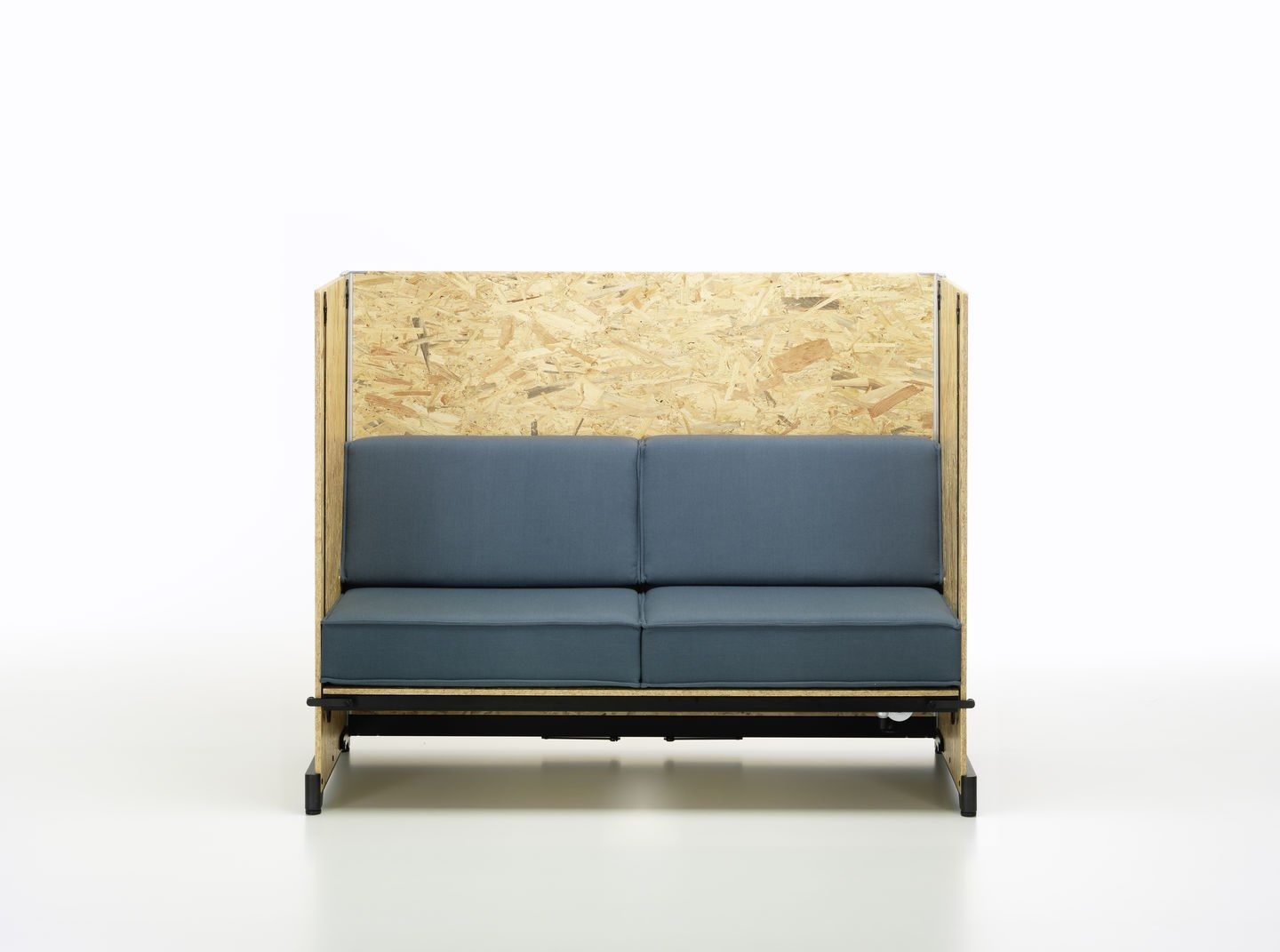 Height-adjustable folding OSB office desk HACK By Vitra design ...