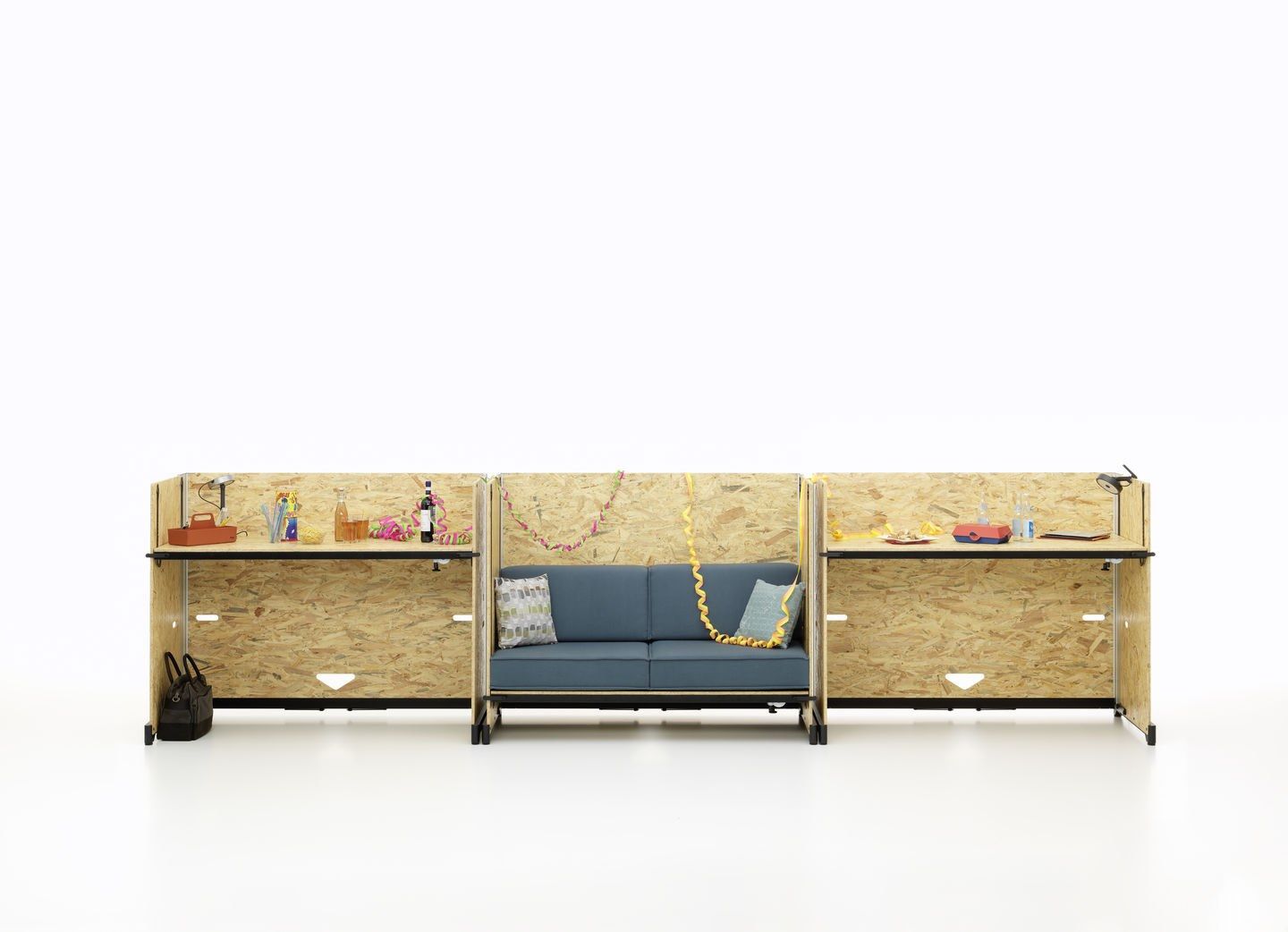 HACK Height-adjustable folding OSB office desk By Vitra | design ...