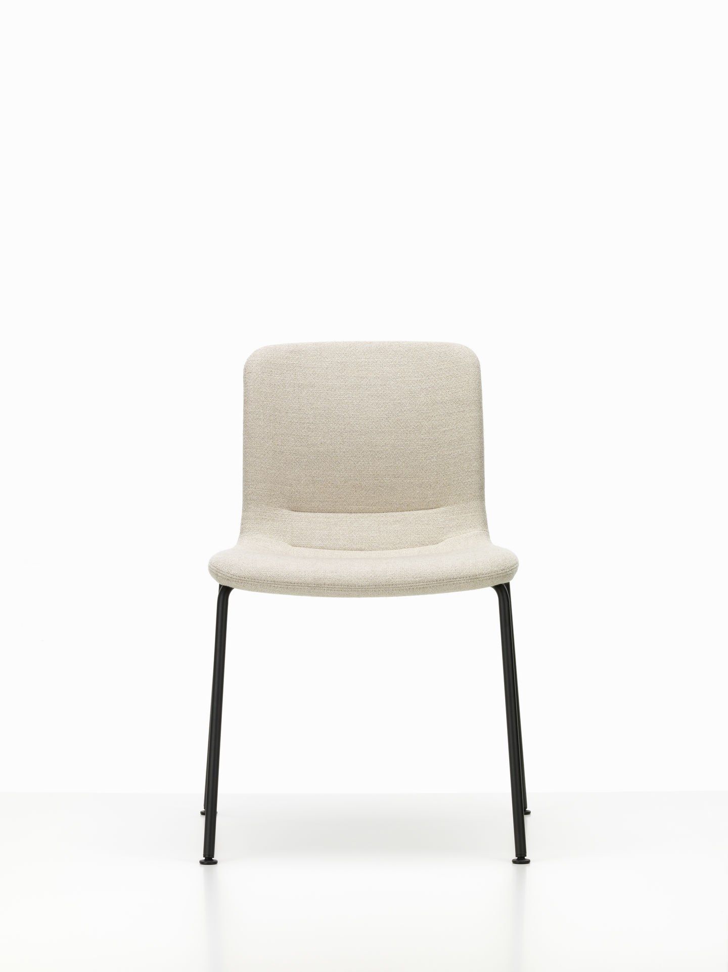 HAL SOFT TUBE STACKABLE Upholstered stackable fabric chair By Vitra ...