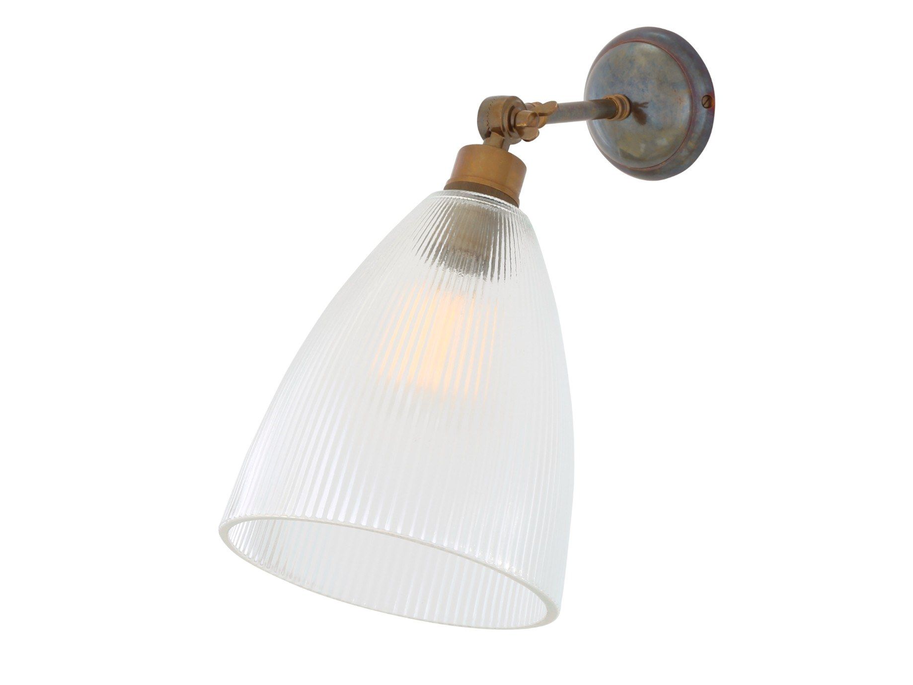 HALE PRISMATIC RAILWAY GLASS WALL LIGHT Wall lamp By Mullan Lighting
