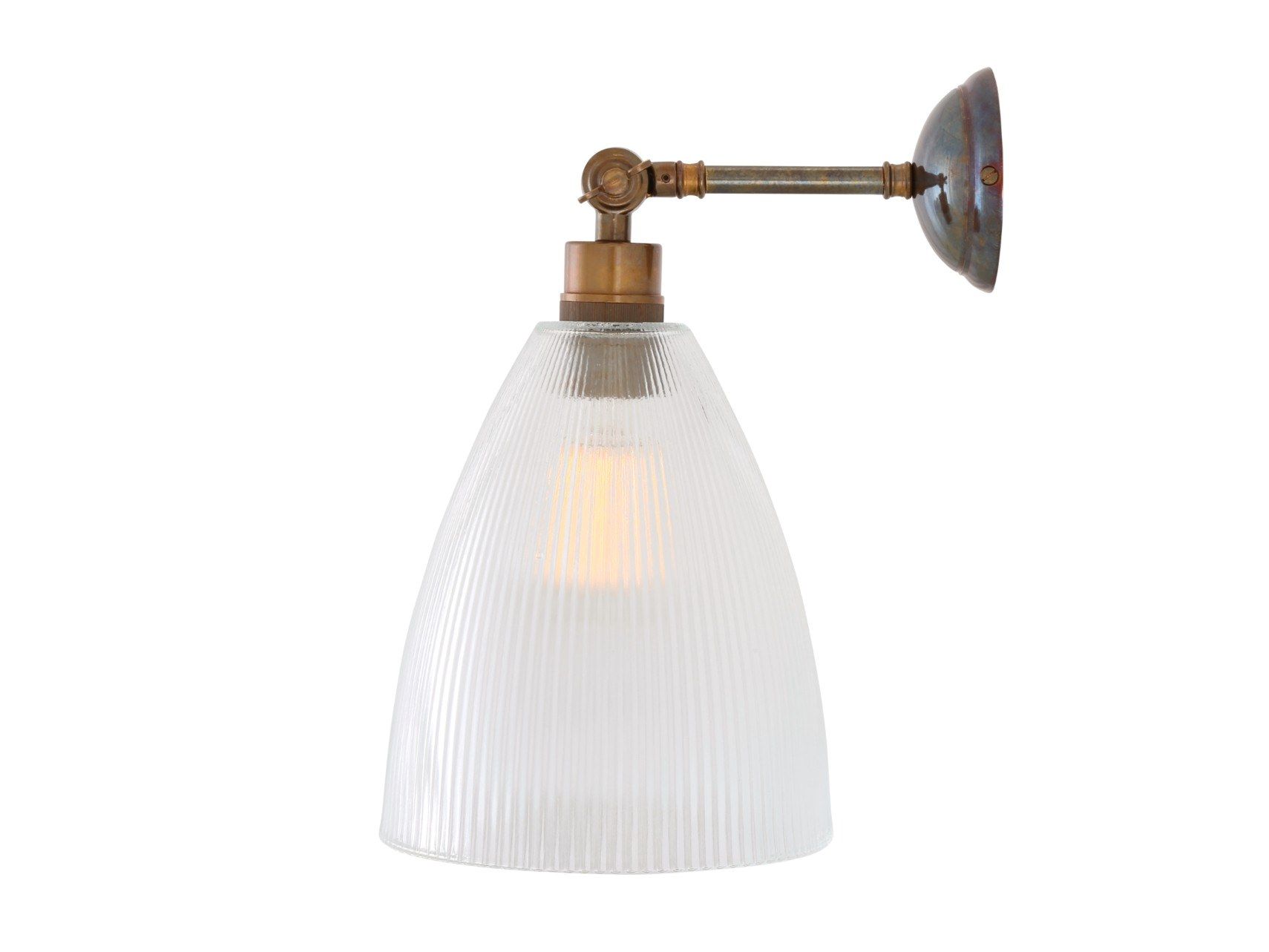 HALE PRISMATIC RAILWAY GLASS WALL LIGHT Wall lamp By Mullan Lighting