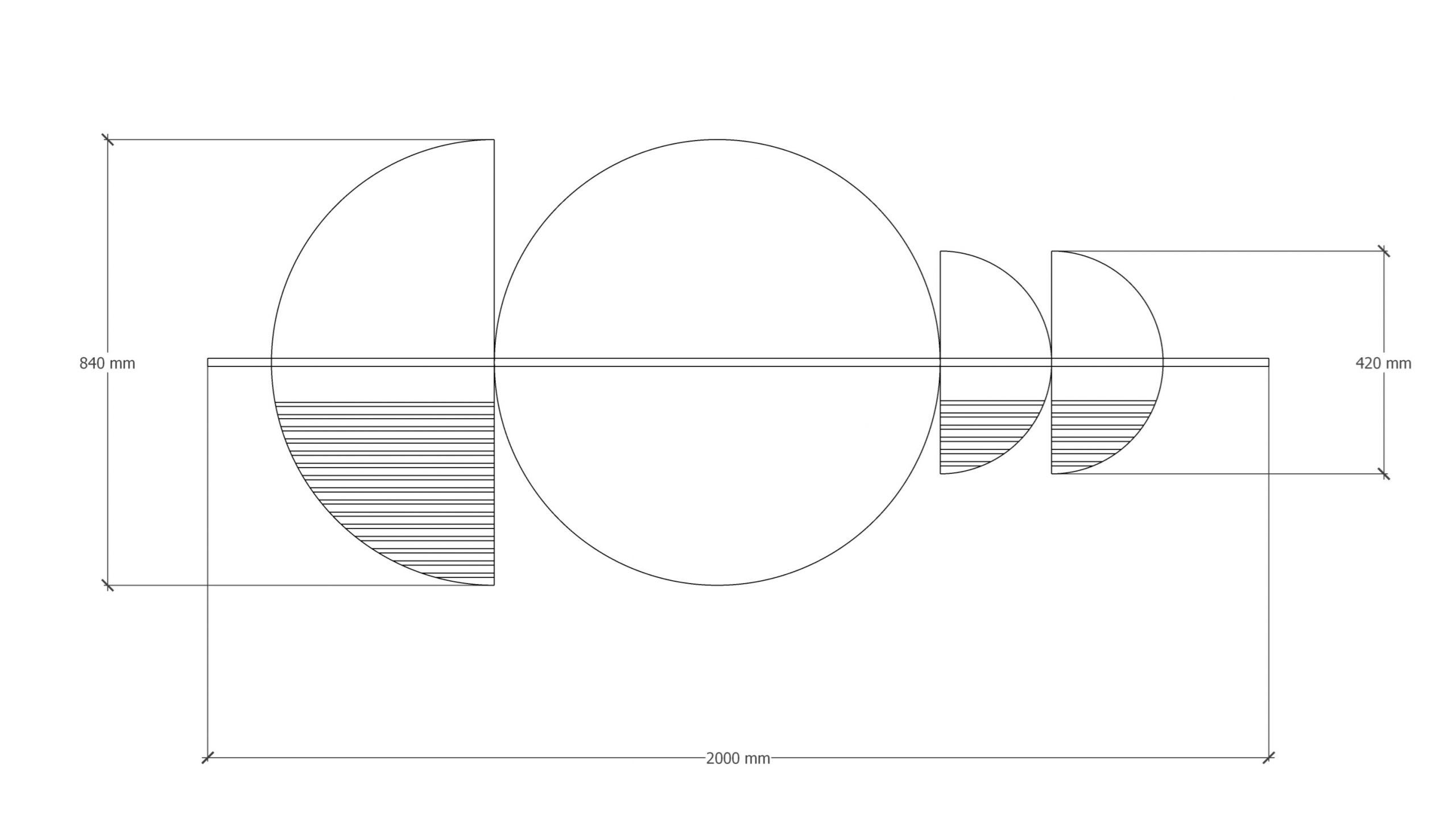 HALF MIRROR Mirror By DONNA Furniture | design Denys Sokolov