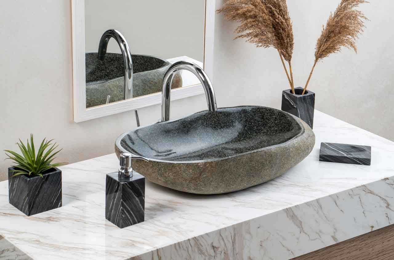 HALF STONE Lavabo By Luxury Stone Italia