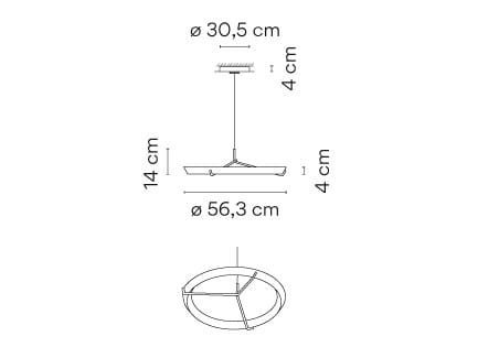 HALO JEWEL 2350 2351 Pendant lamp By Vibia