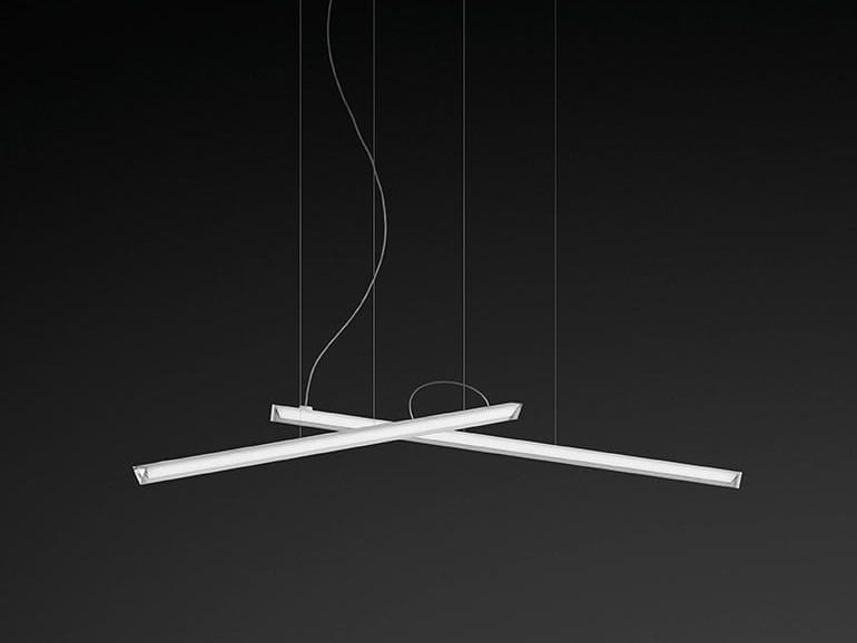 Methacrylate pendant lamp HALO LINEAL By Vibia design Martín Azúa