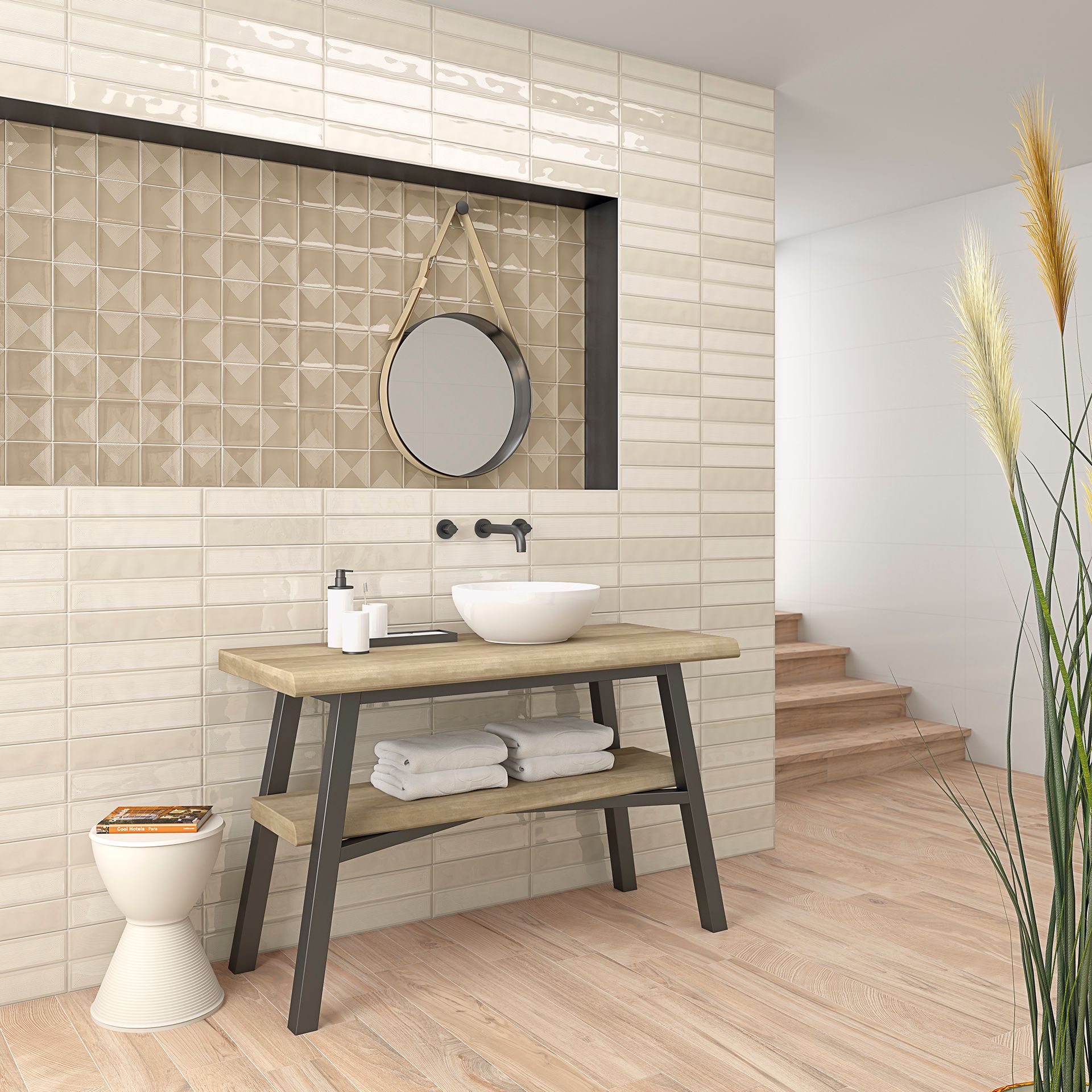 White-paste wall tiles HANAMI By VIVES