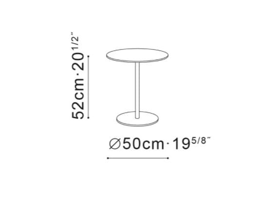 HANNA Round marble coffee table By CAMERICH