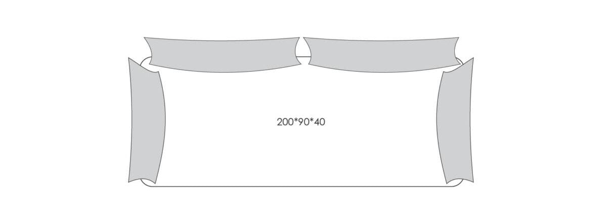 MODEL NO.12 Fabric sofa By HANNABI