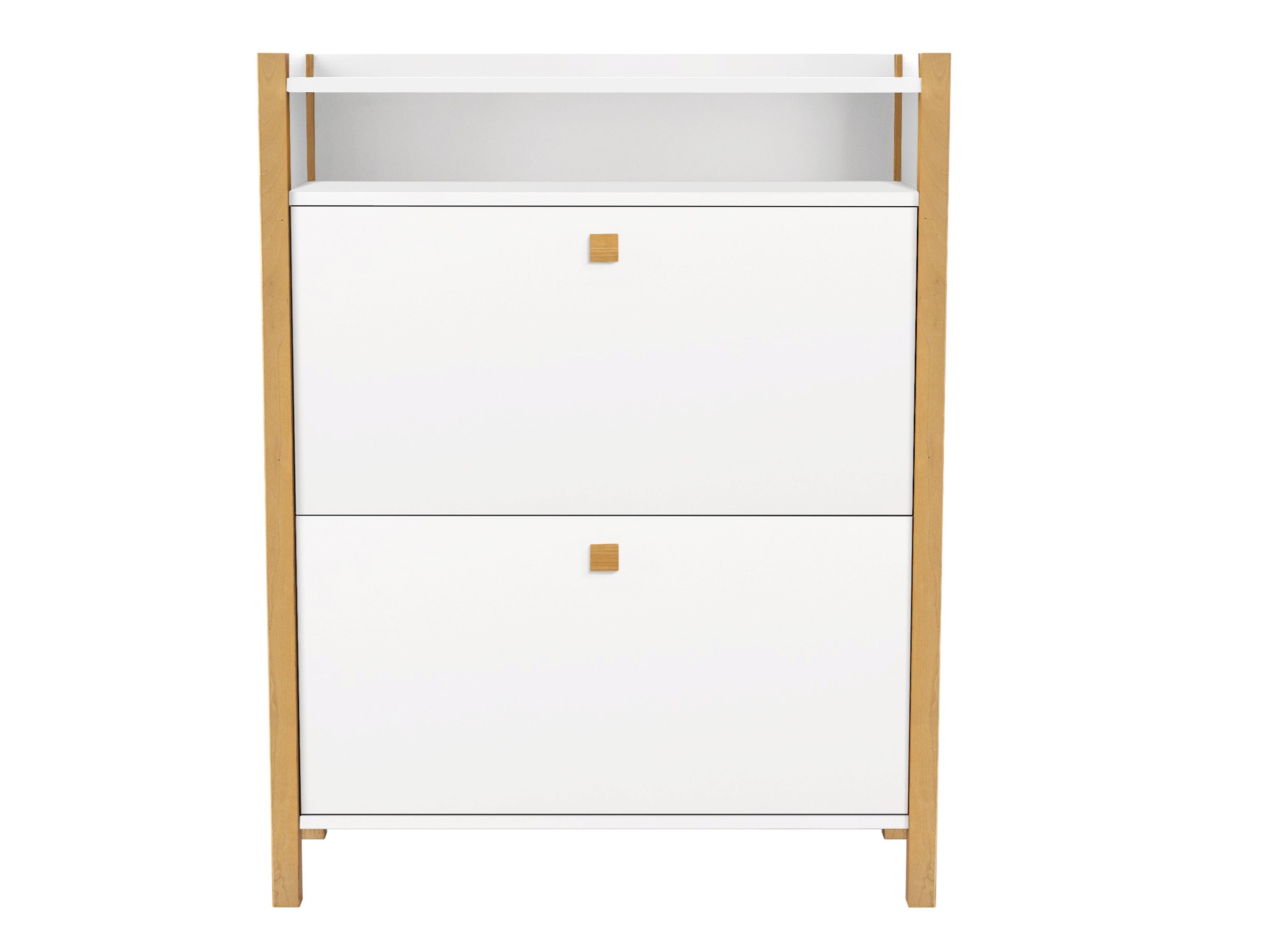 HANNOVER | Melamine-faced chipboard shoe cabinet By Woodman