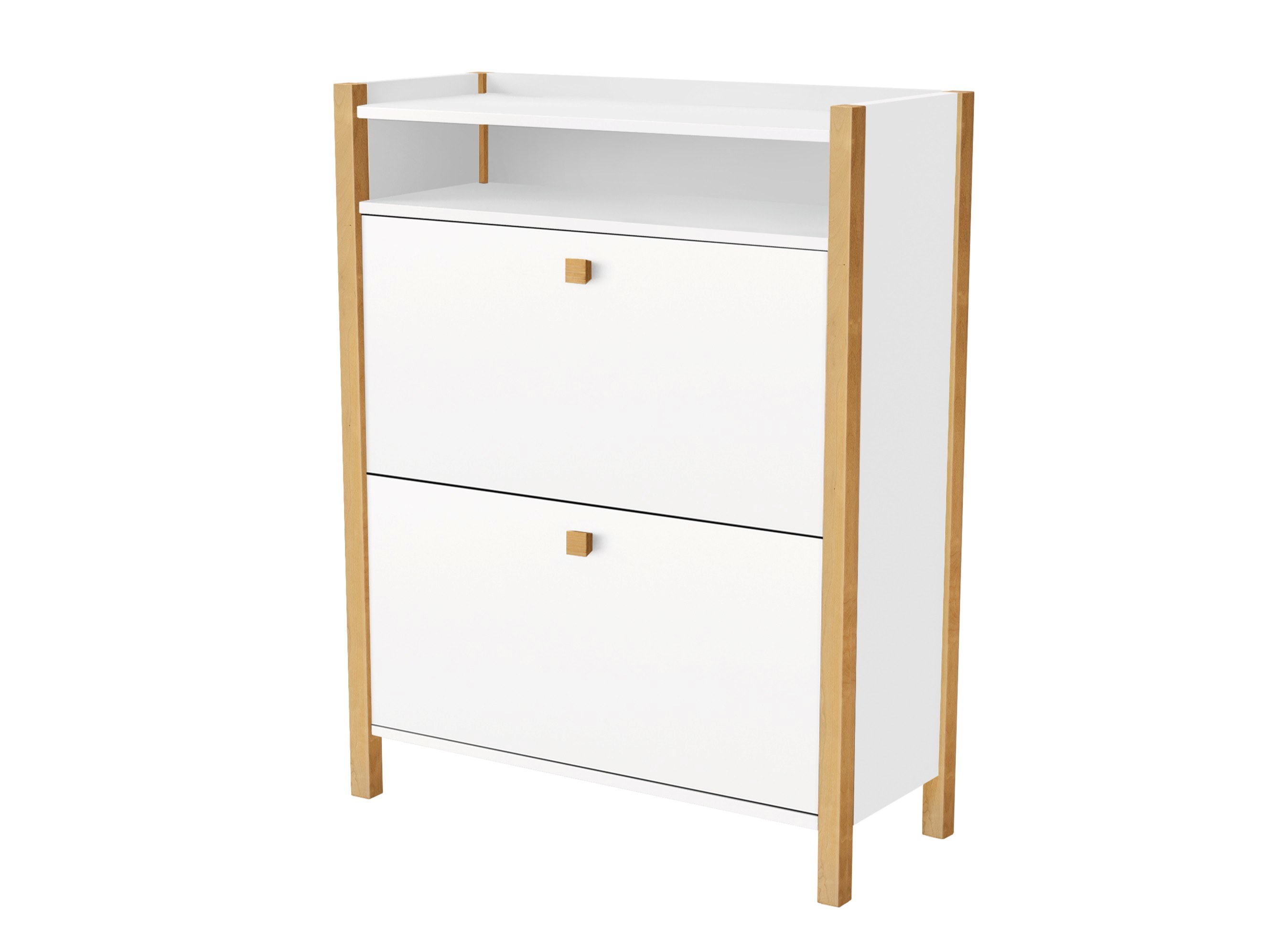 HANNOVER | Melamine-faced chipboard shoe cabinet Melamine-faced ...