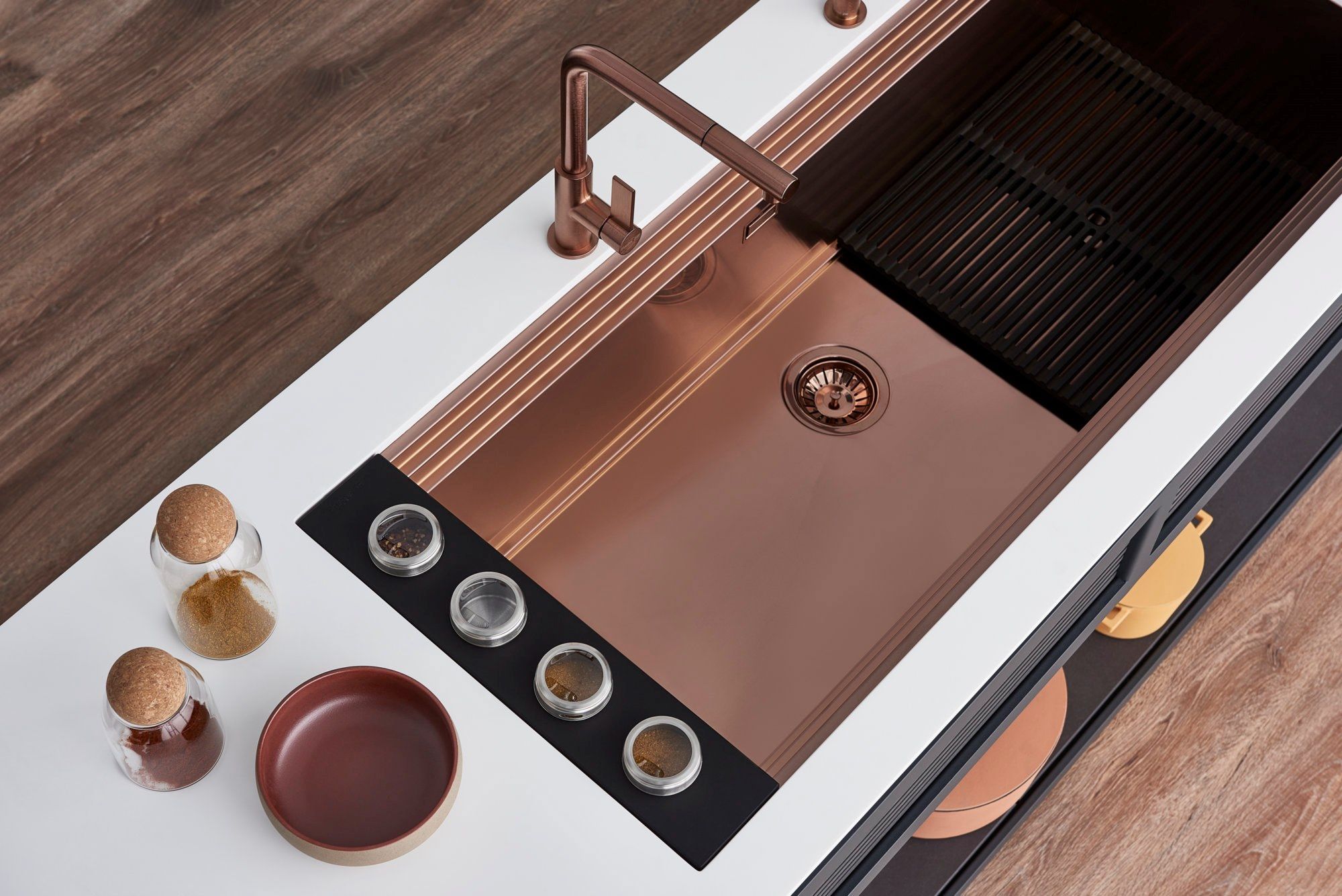 HAPPYHOUR 1200 Single undermount stainless steel sink By Foster