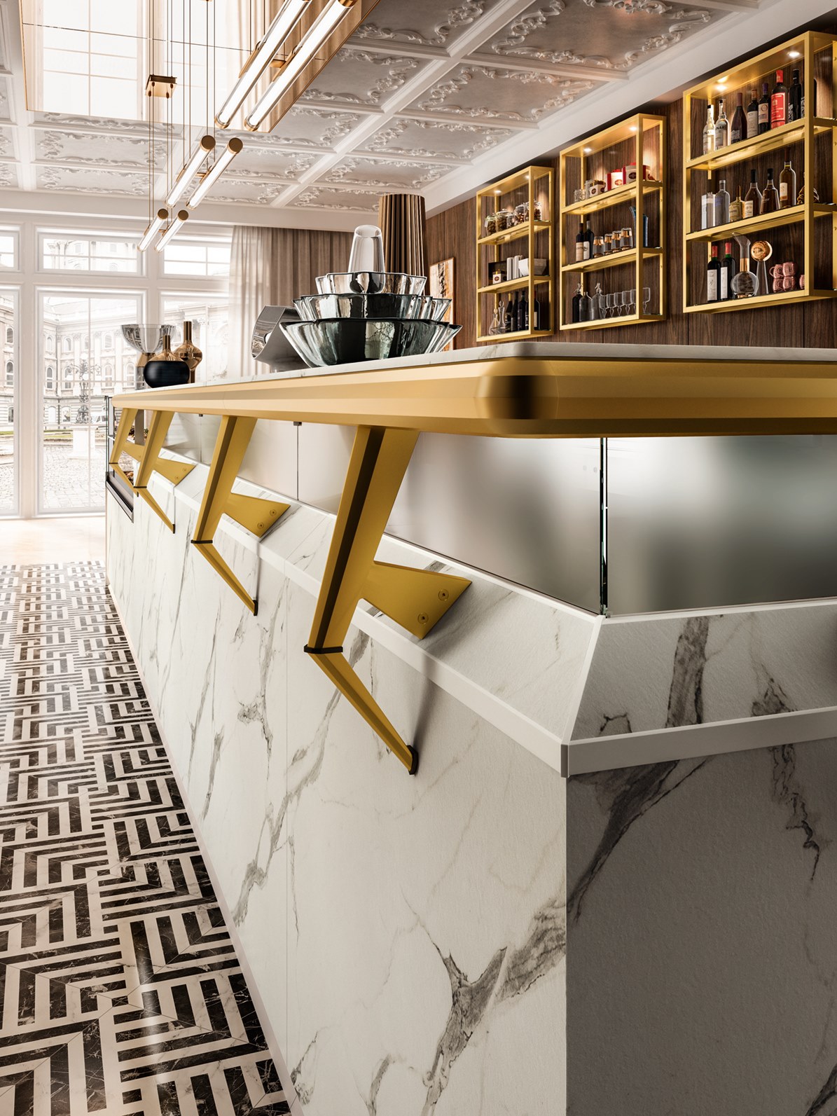 Bar counter wells with ice cream HARRIS By Frigomeccanica