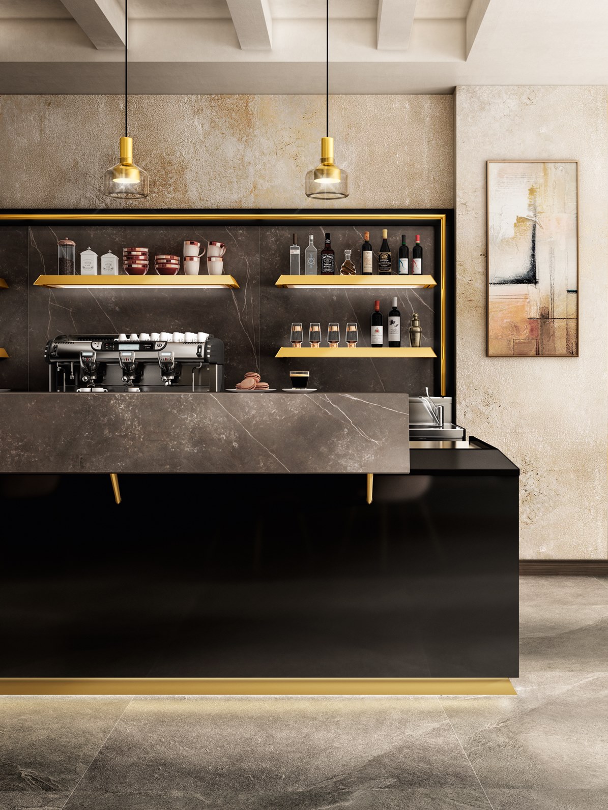 Bar counter wells with ice cream HARRIS By Frigomeccanica