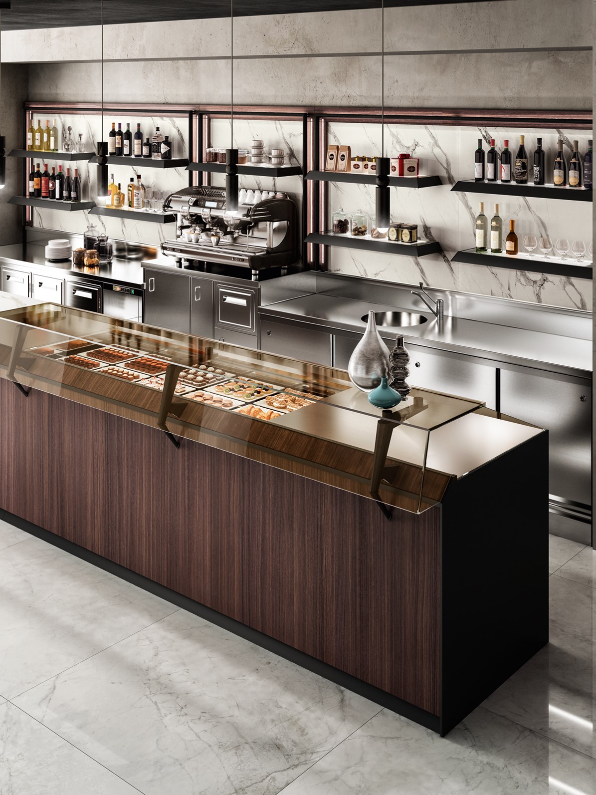 Bar Counter Wells With Ice Cream Harris By Frigomeccanica