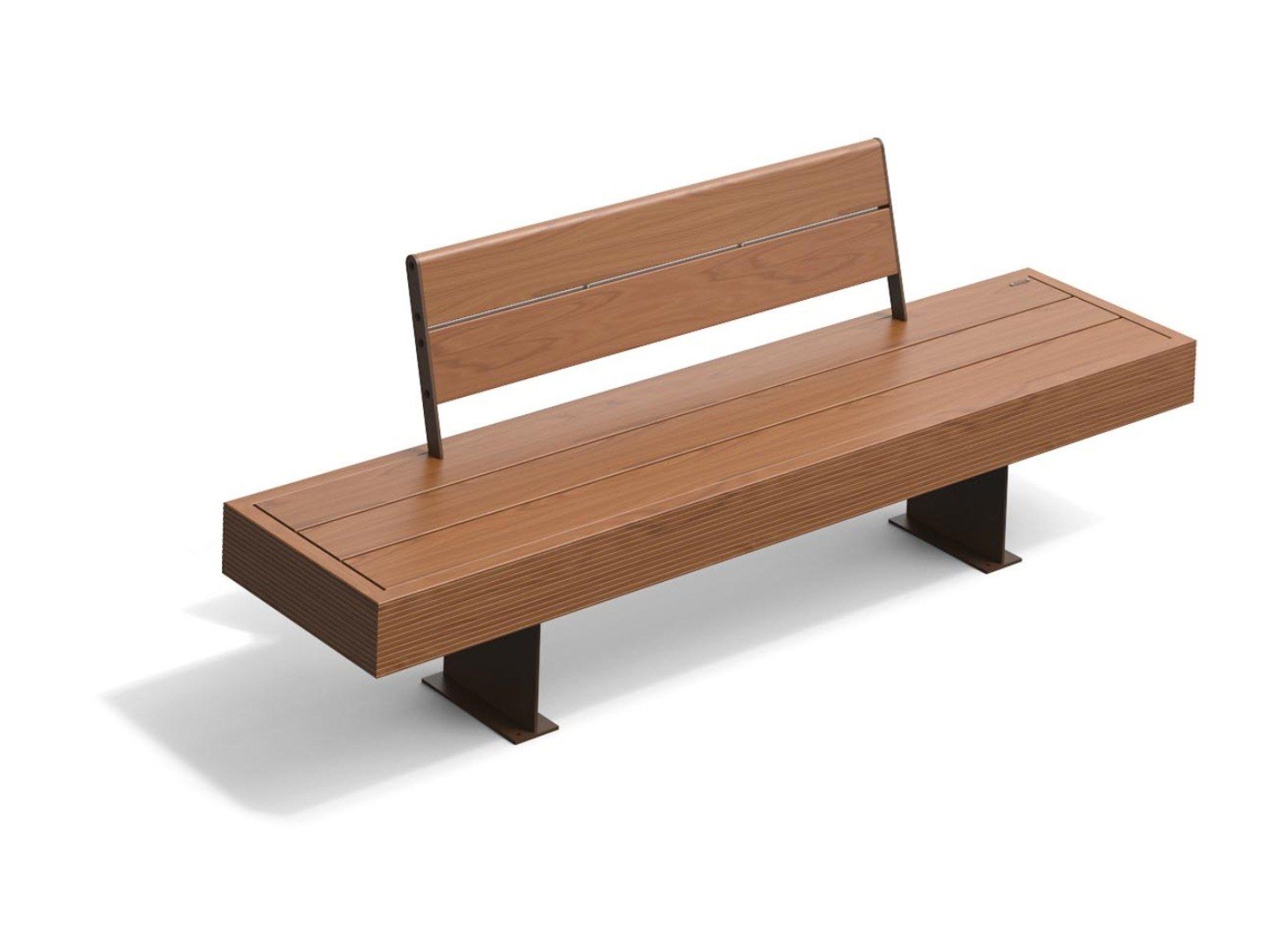 HARRIS | Bench with back By Metalco