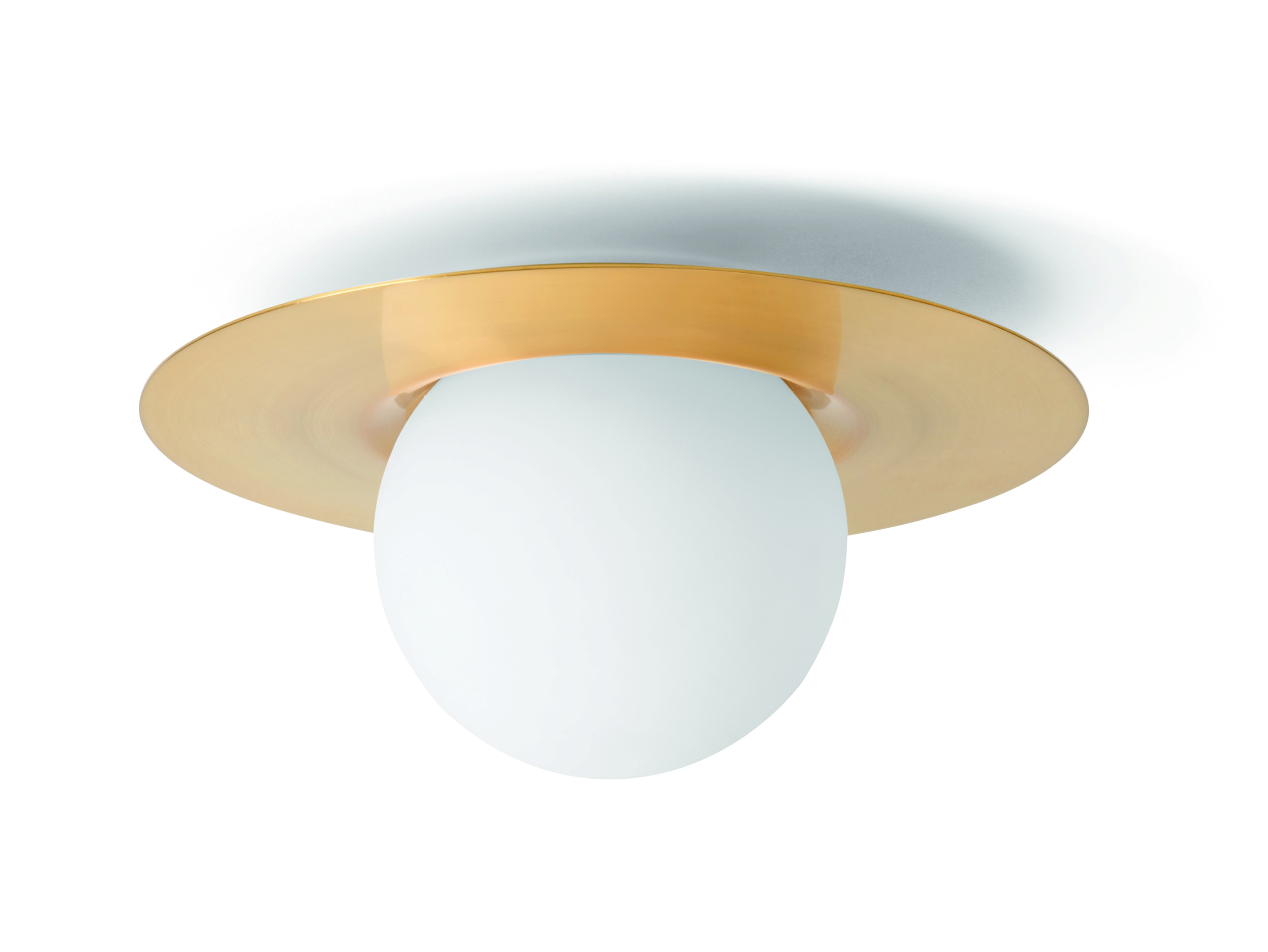 HAT Wall lamp / ceiling lamp in brushed brass By Miloox | design Davide ...