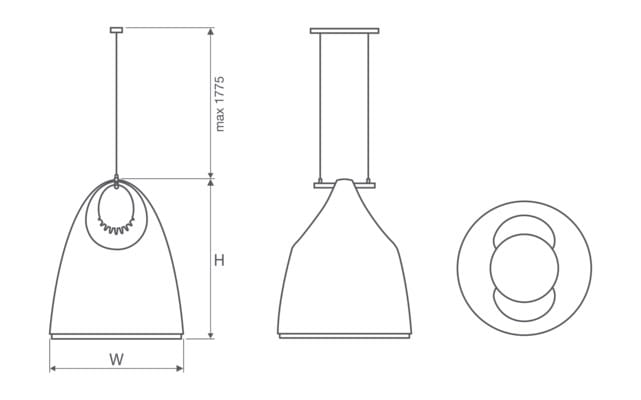 LED pendant lamp HB By LUG Light Factory